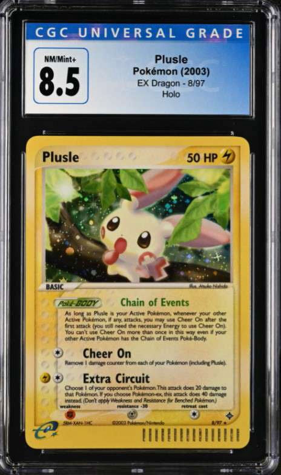 Pokemon EX Dragon Holo Rare Rare Holo Plusle #8 (CGC NM/Mint+ 8.5 ...