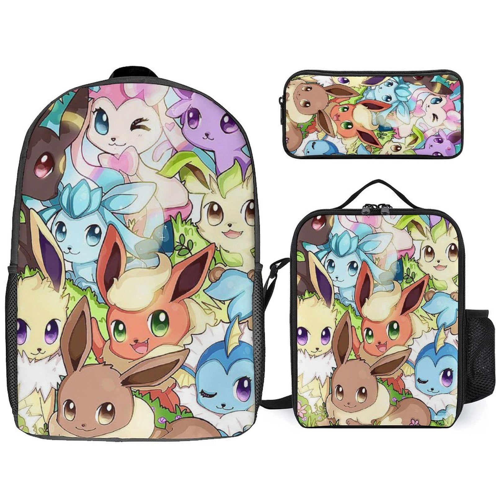 Pokemon_Ee_vee 3D Printed One size 3PCS Laptop Backpacks Personalized ...
