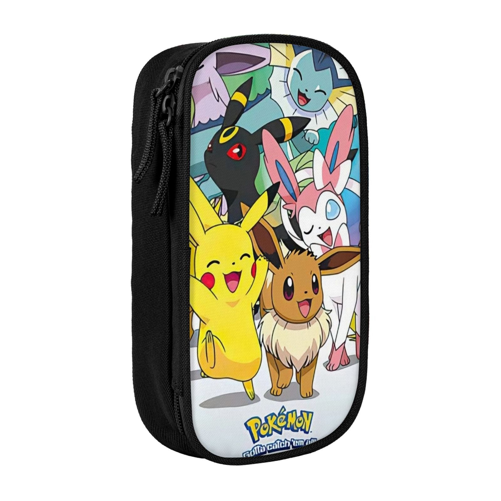 Pokemon Eeve Charmander Squirtle Bulbasaur Pencil Case,Large Capacity ...