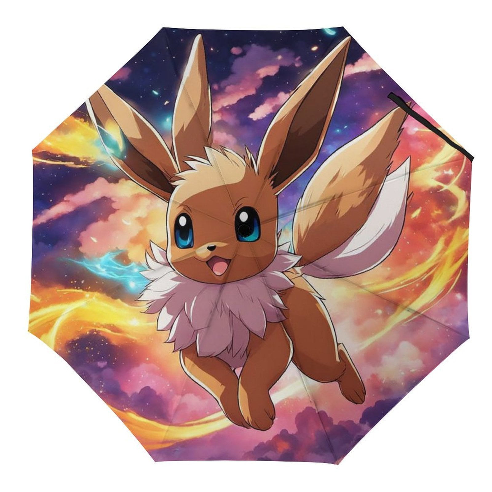 Pokemon_Eevee 3 Fold Umbrella Automatic Open-close Cartoon UV Resistant ...