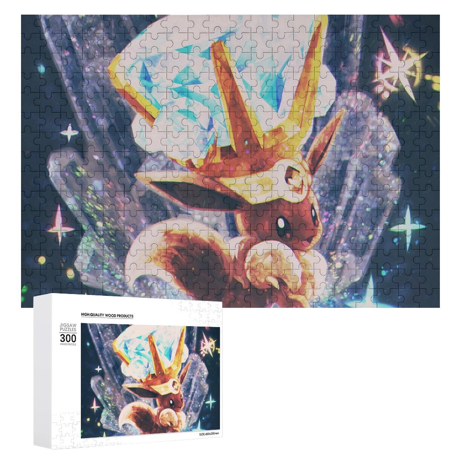 Pokemon_Eevee 300 Pieces Wooden Puzzles for Kids Adults Puzzles Gift ...