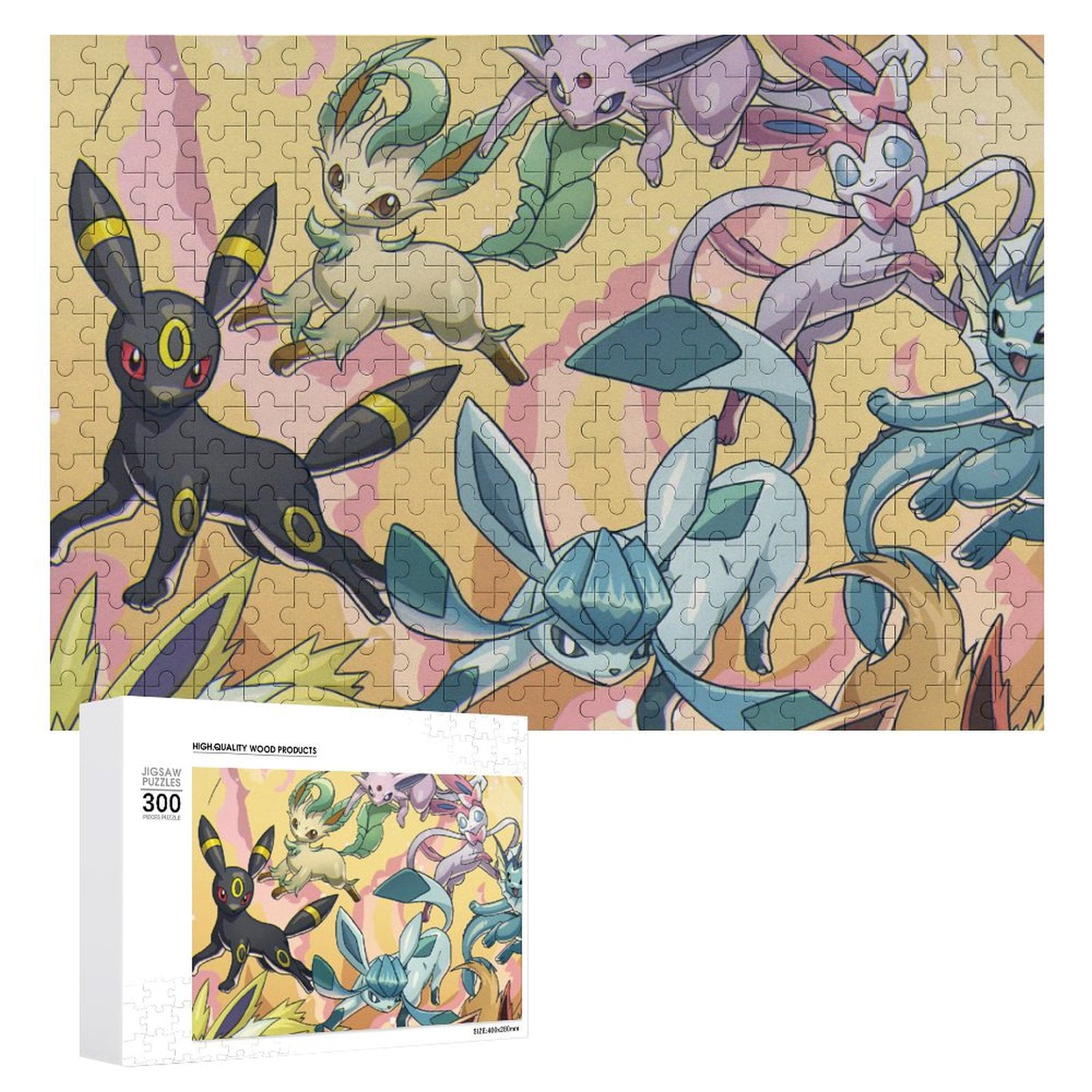 Pokemon_Eevee 300 Pieces Wooden Puzzles for Kids Adults Puzzles Gift ...