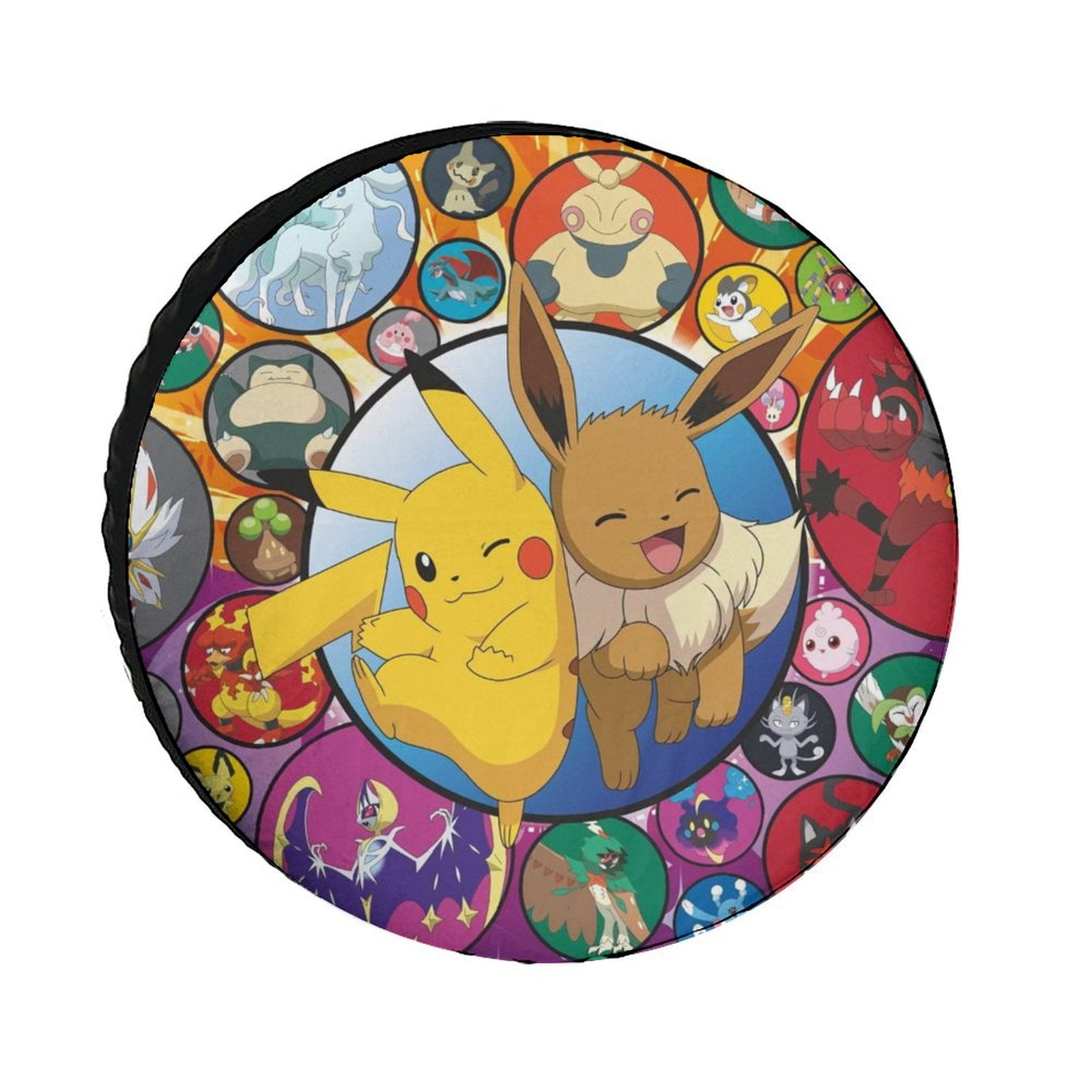 Pokemon&Eevee Alola Region Waterproof Oxford Tire Covers, Spare Wheel ...