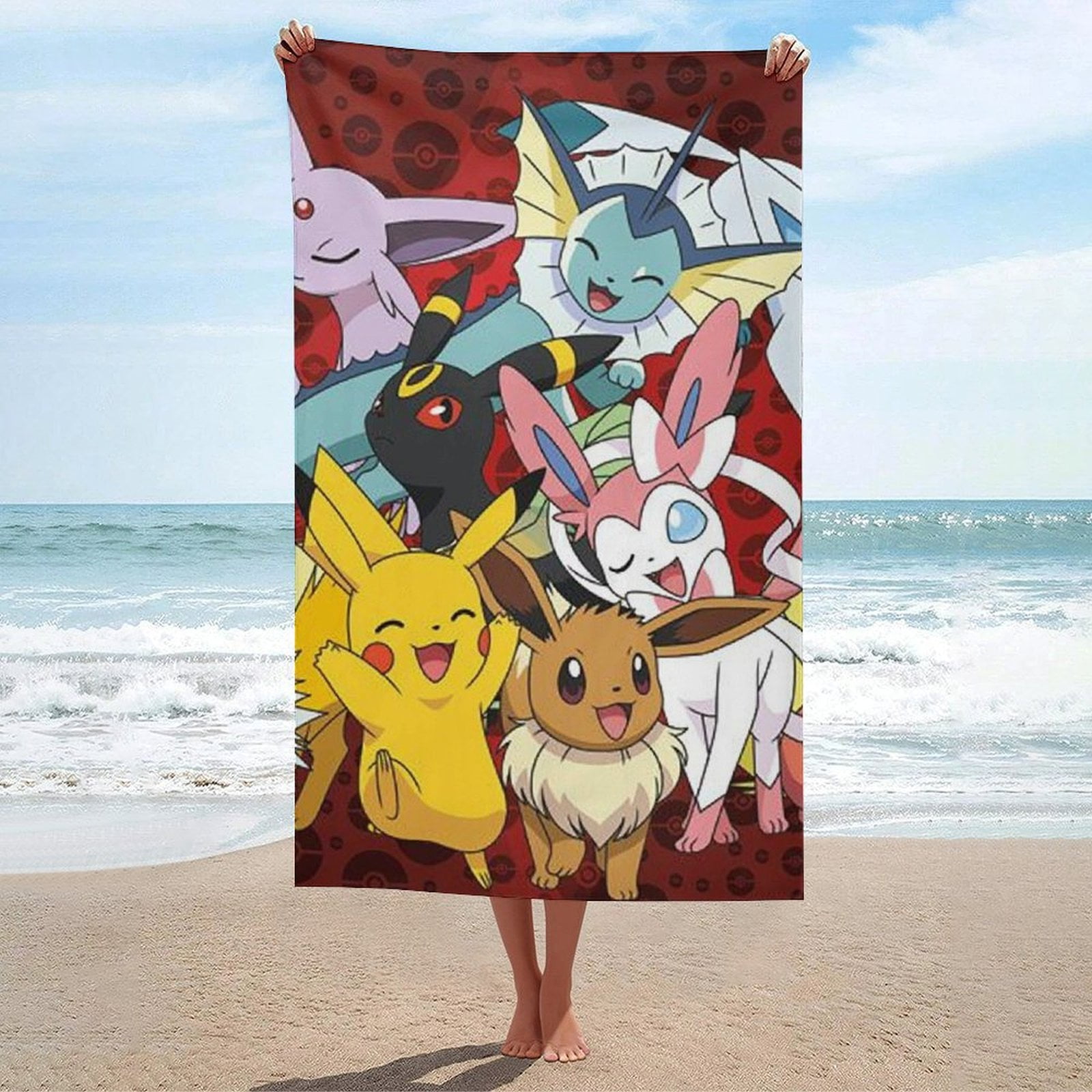 Pokemon_Eevee Beach Towel, Super Soft Lightweight Bath for Women Men ...
