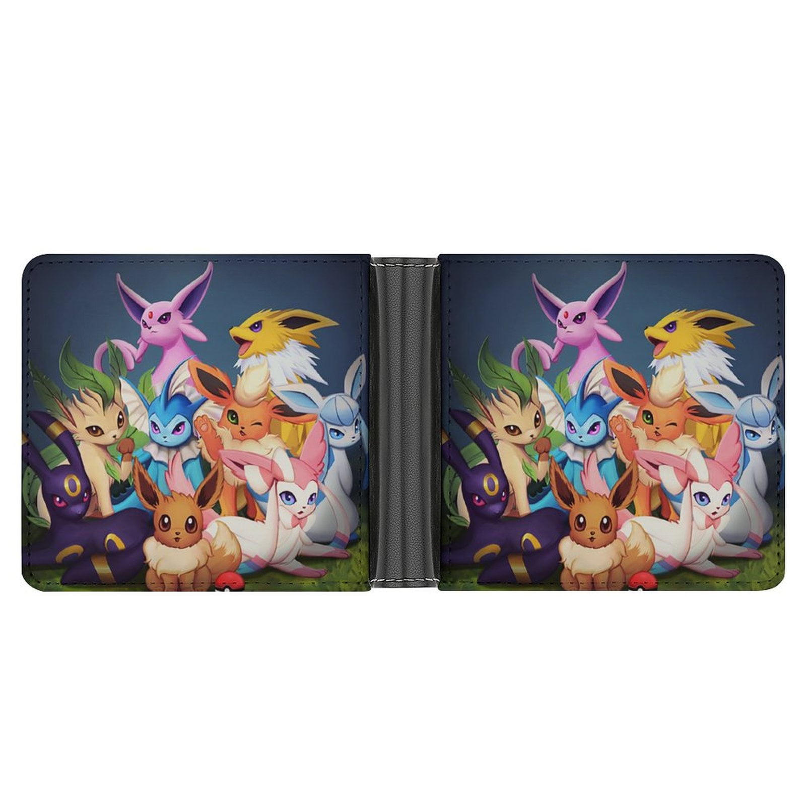 Pokemon Eevee Bifold Wallet Mens Wallets Leather Wallet Security Wallet ...