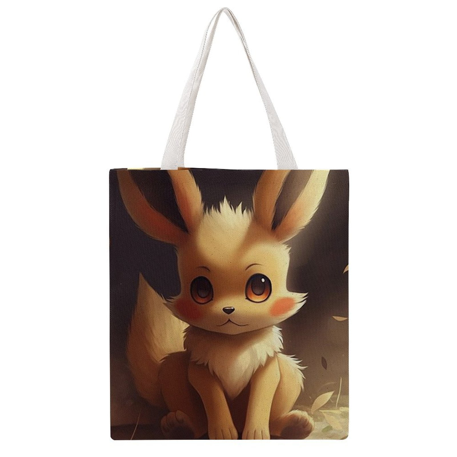 Pokemon Eevee Canvas Tote Bag Reusable Tote Shoulder Bag Casual Bag ...