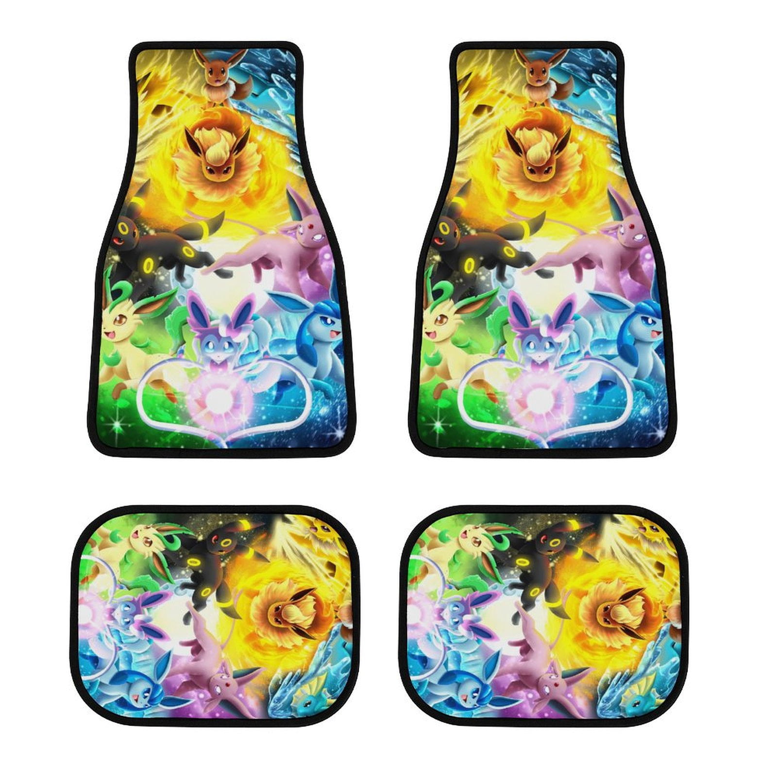 Pokemon Eevee Car Floor Mats 4 Piece Set Auto Floor Carpet Decoration ...