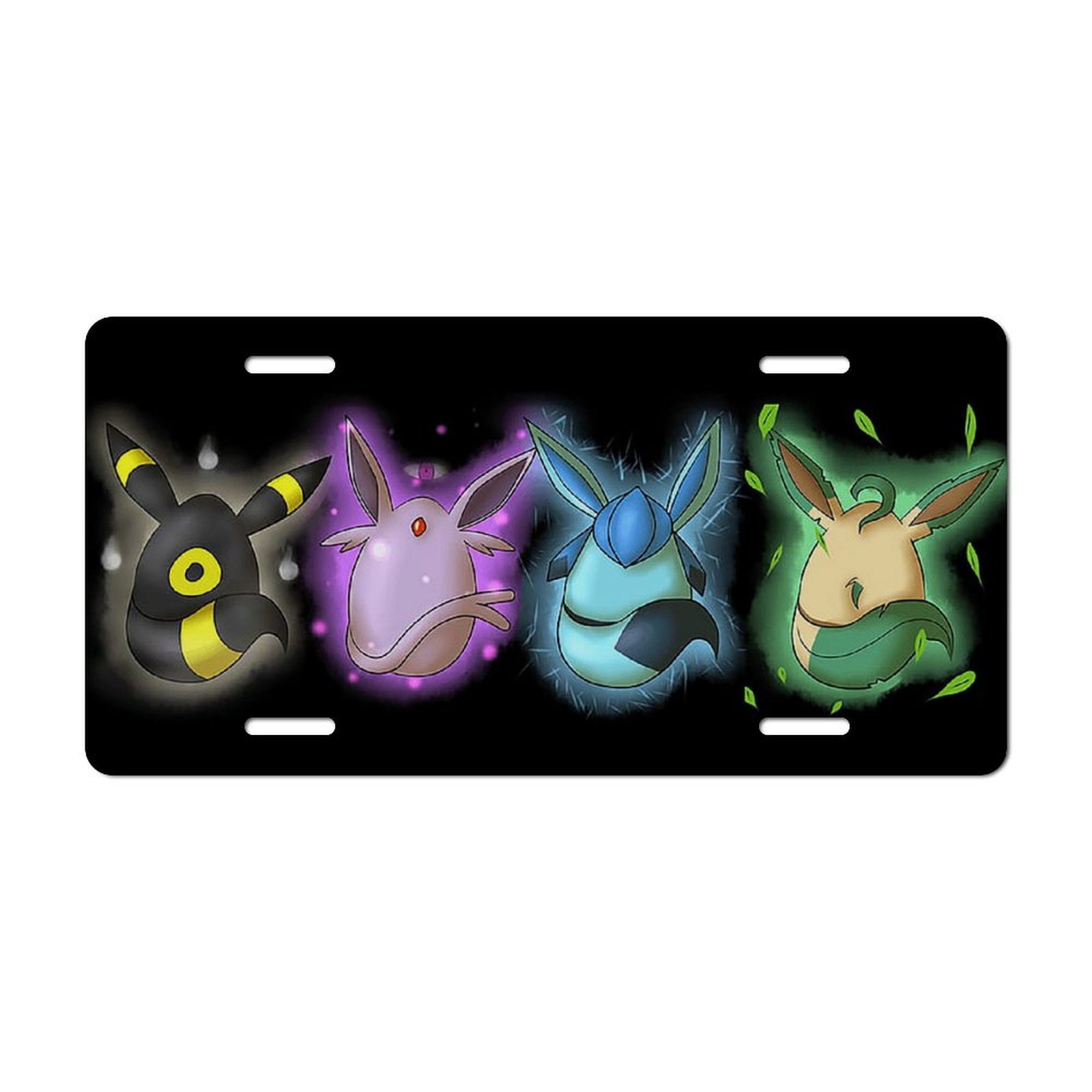 Pokemon_Eevee Car License Plate Cute Anime License Plate Covers Holder ...