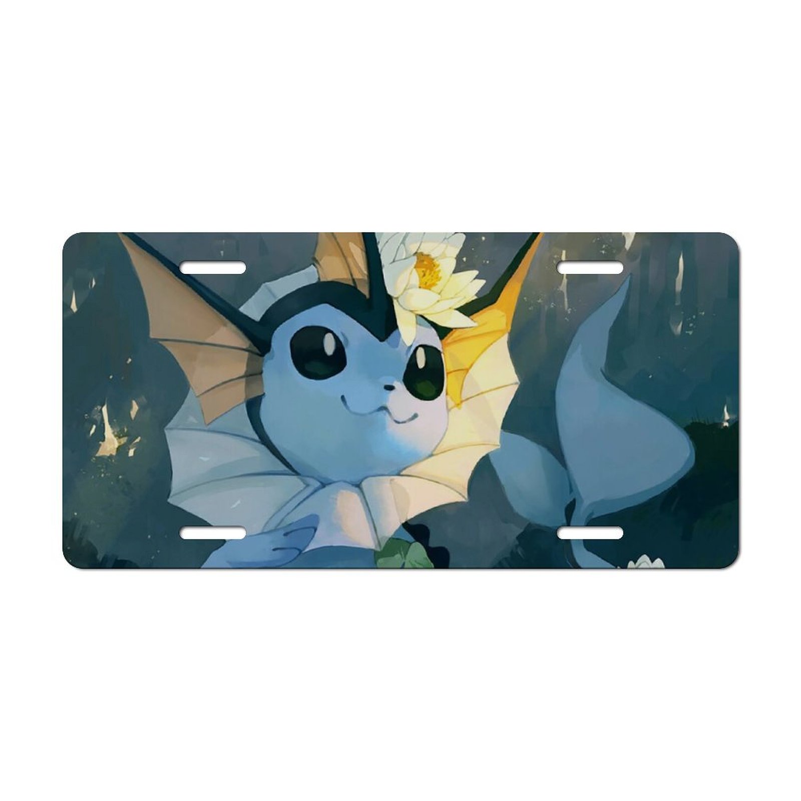 Pokemon_Eevee Car License Plate Cute Anime License Plate Covers Holder ...