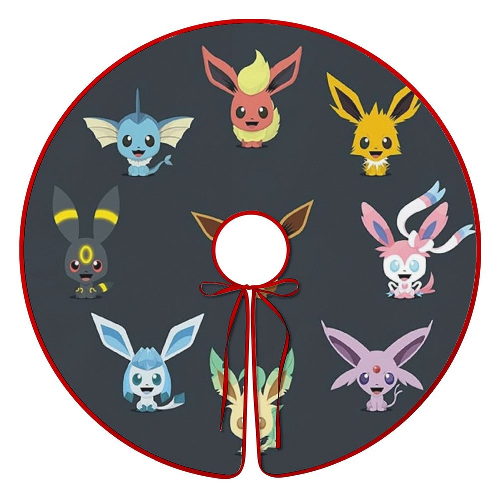 Pokemon_Eevee Christmas Tree Skirt 36 Inches, Merry Christmas Tree ...
