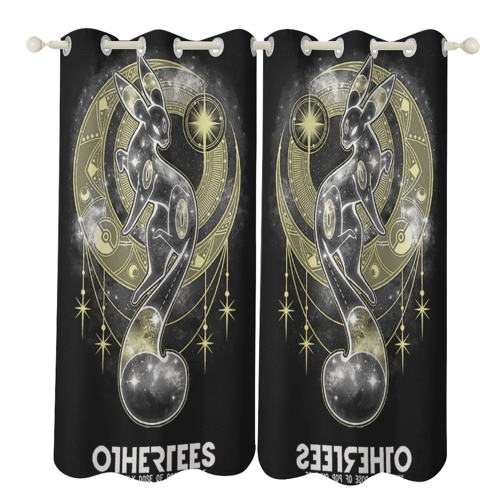 Pokemon-Eevee Curtains 84 Inch,Blackout Curtains,Cartoon Curtains for ...