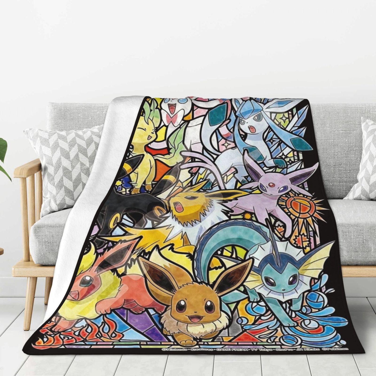 Pokemon - Eevee Evolutions Blanket,Throw Blanket,Fleece Blanket Soft ...