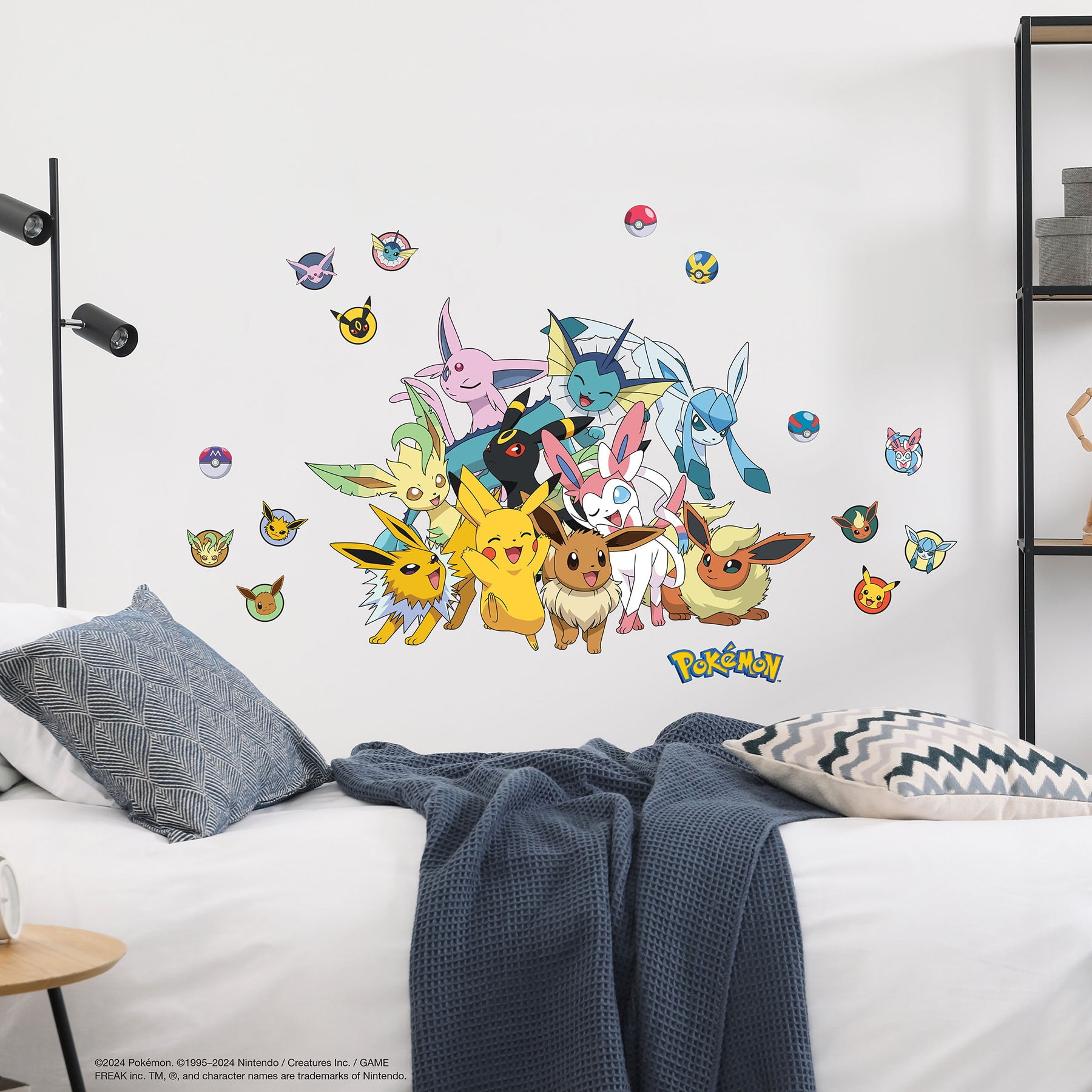Pokemon Eevee Evolutions Wall Decals - Walmart.com