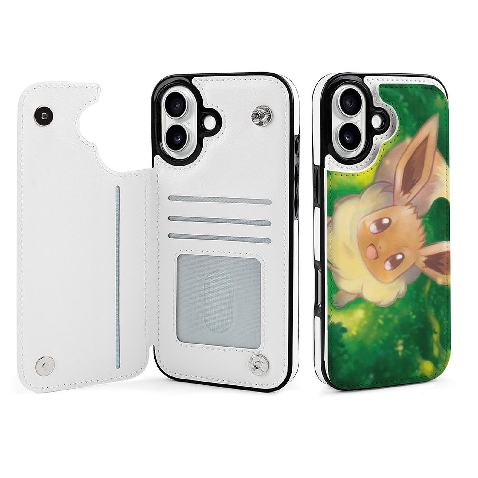 Pokemon Eevee Flip Cover for iPhone 16 Pro Max/16 Pro/16 Plus/16 ...