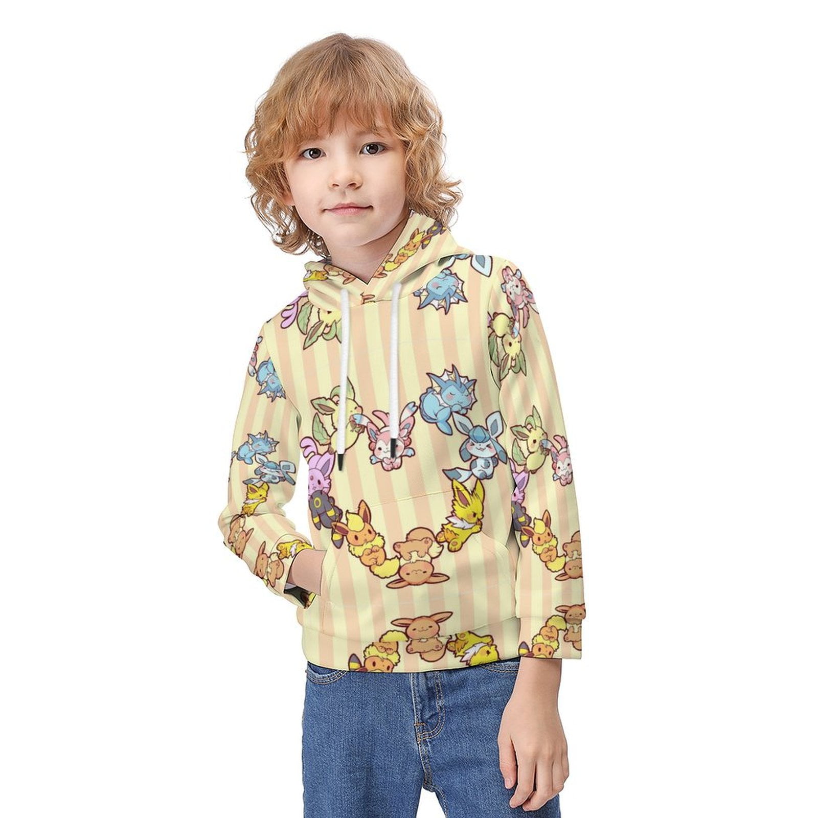 Pokemon Eevee Hoodies Pullover Jumpers Tops Long Sleeve Hoodie Unisex ...