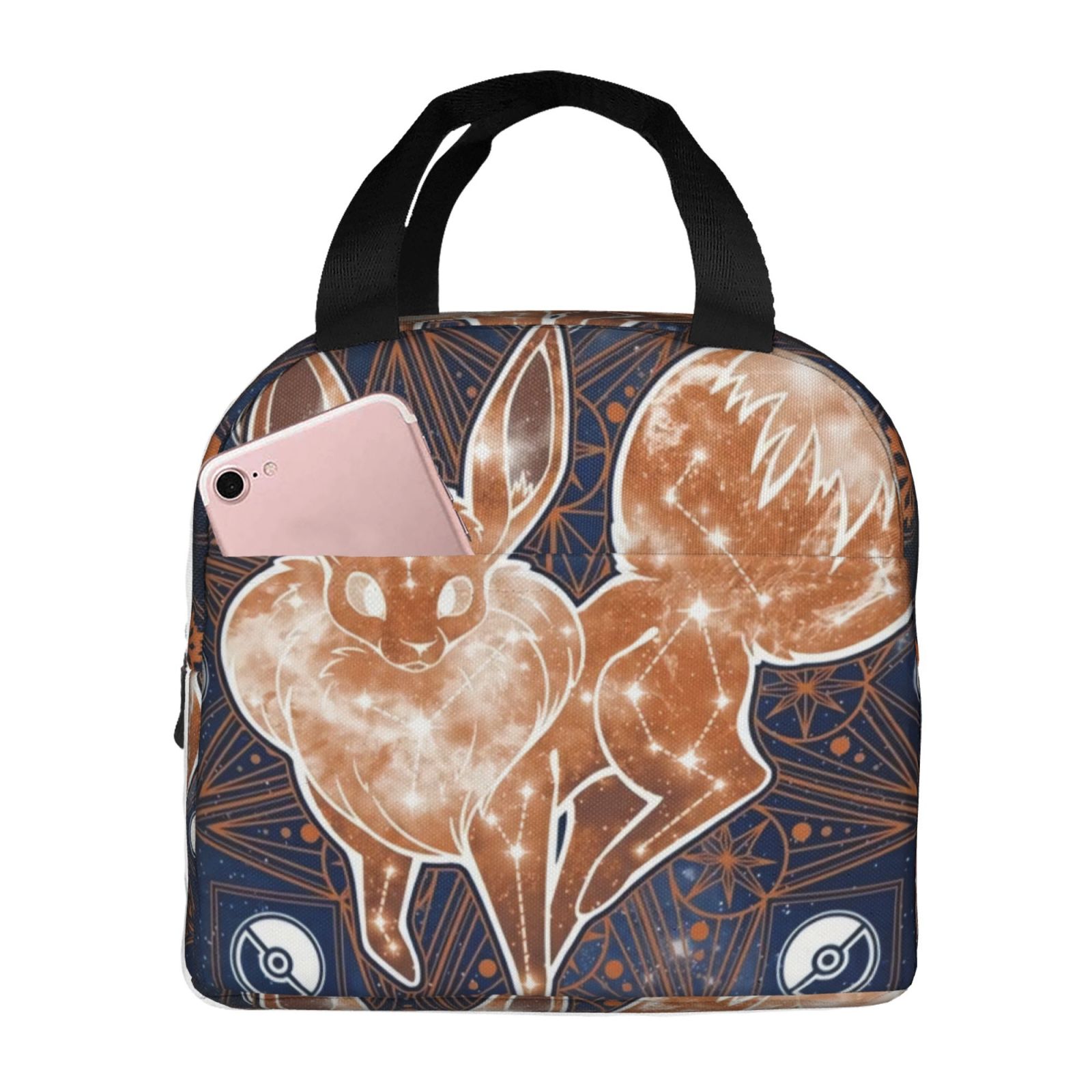 Pokemon Eevee Insulated Lunch Bag for Women Men Adults Lunch Tote with ...