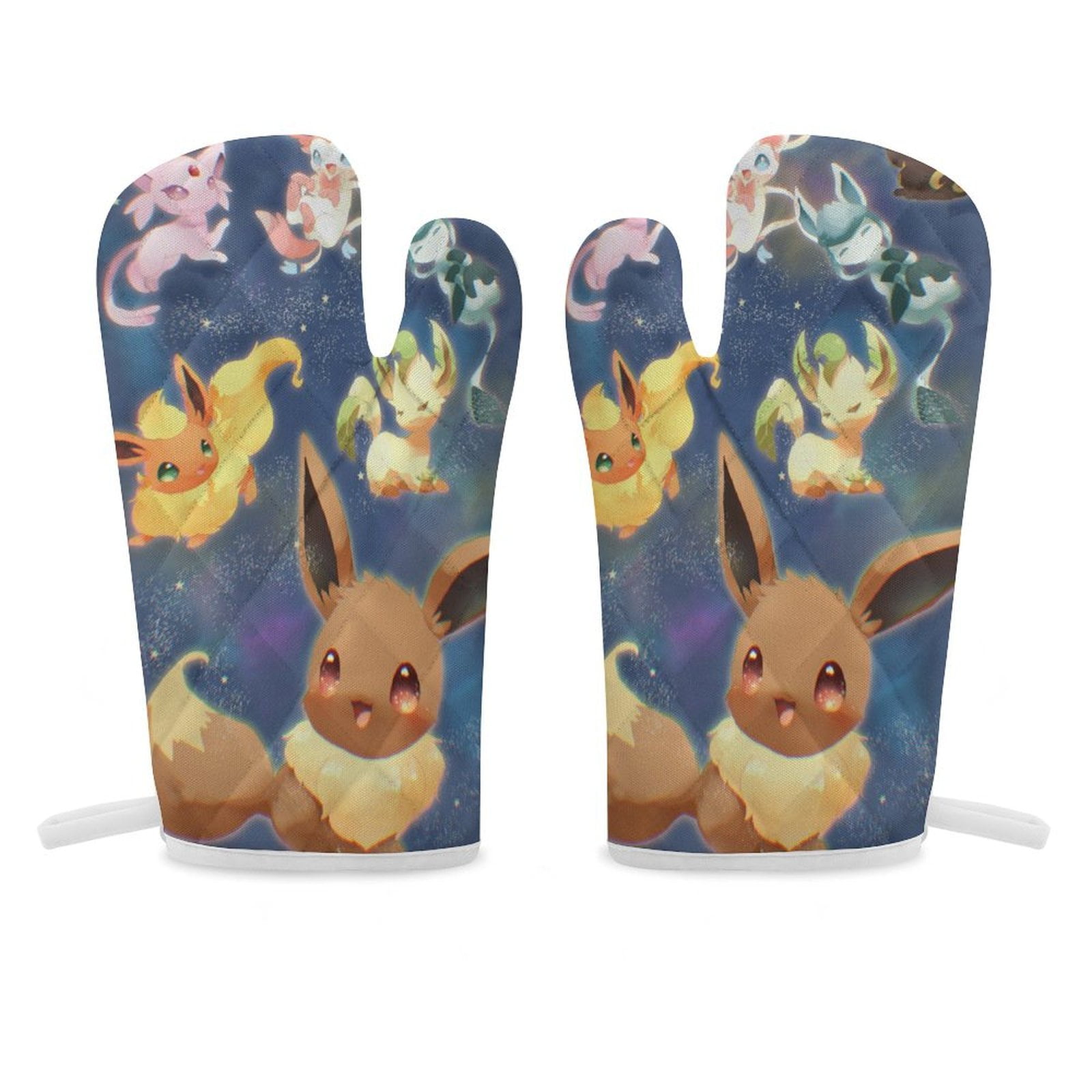 Pokemon_Eevee Oven Mitts, Funny Oven Mitt Heat Resistant with Soft ...