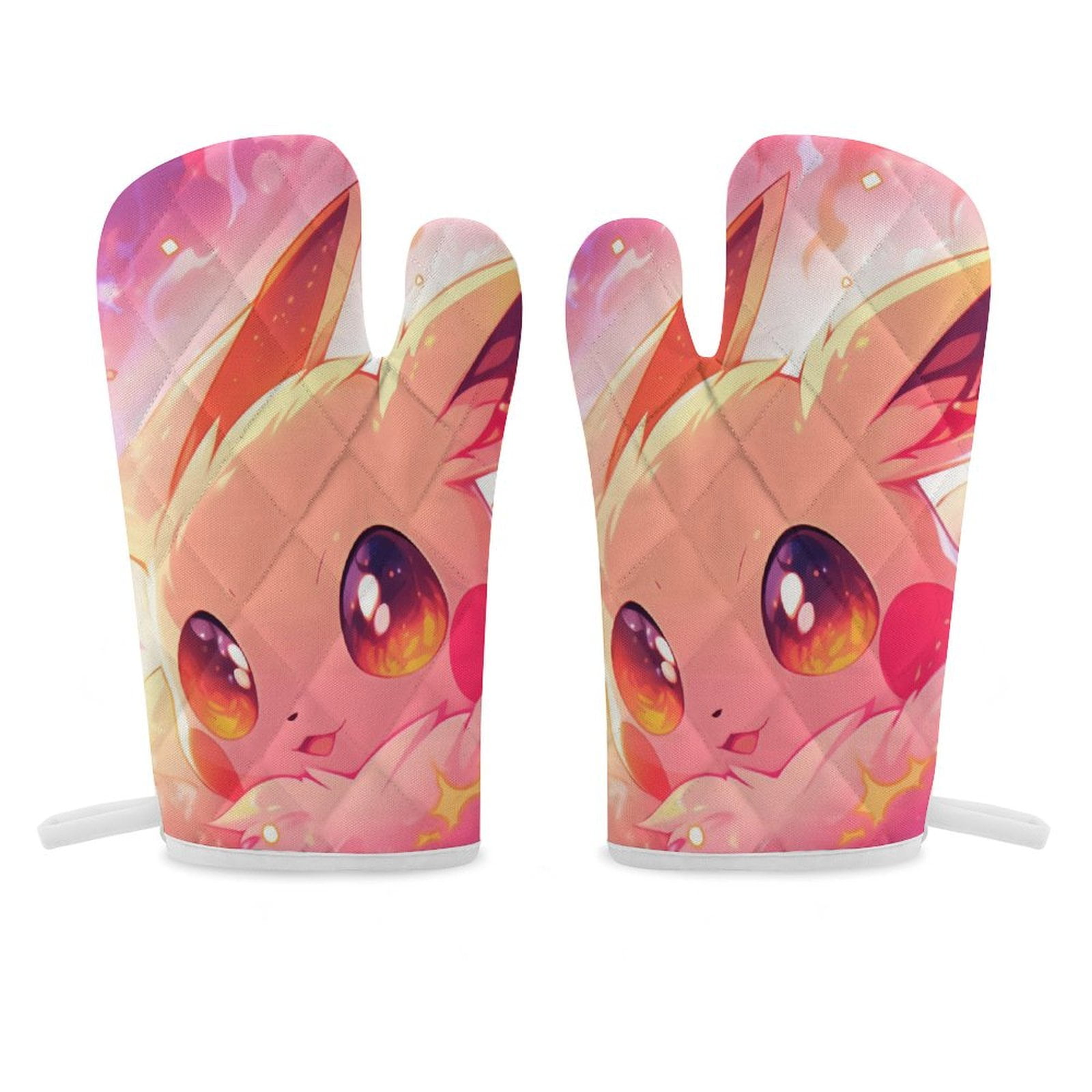 Pokemon_Eevee Oven Mitts, Funny Oven Mitt Heat Resistant with Soft ...