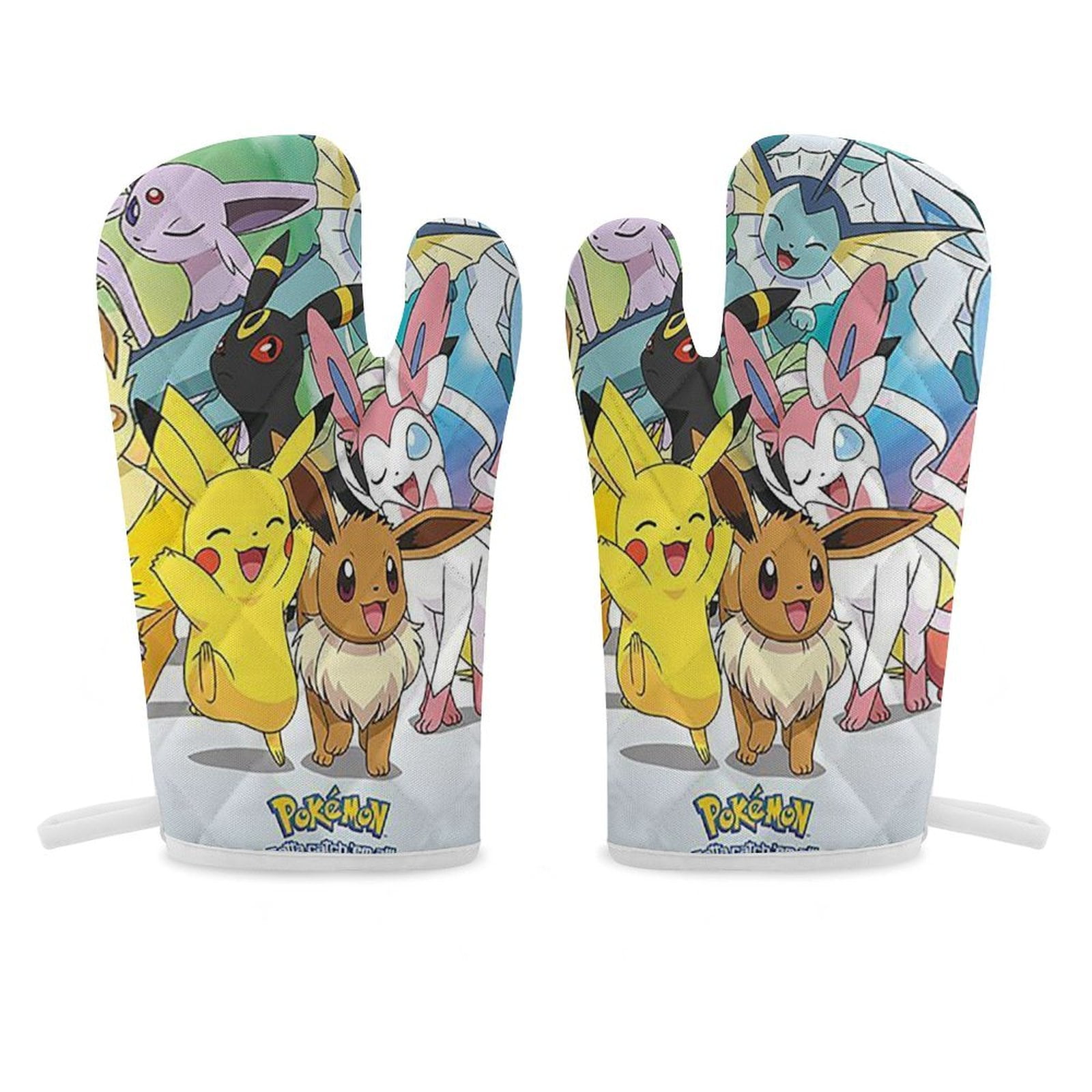 Pokemon_Eevee Oven Mitts, Funny Oven Mitt Heat Resistant with Soft ...