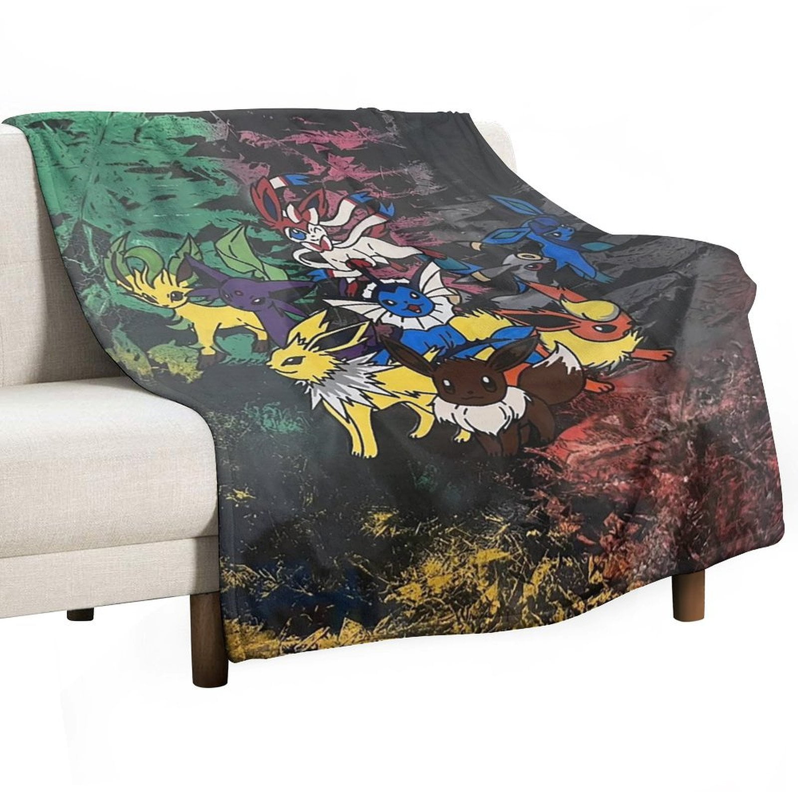 Pokemon_Eevee Plush Throw Blanket - Measures 30"x40" - Kids Super Soft ...