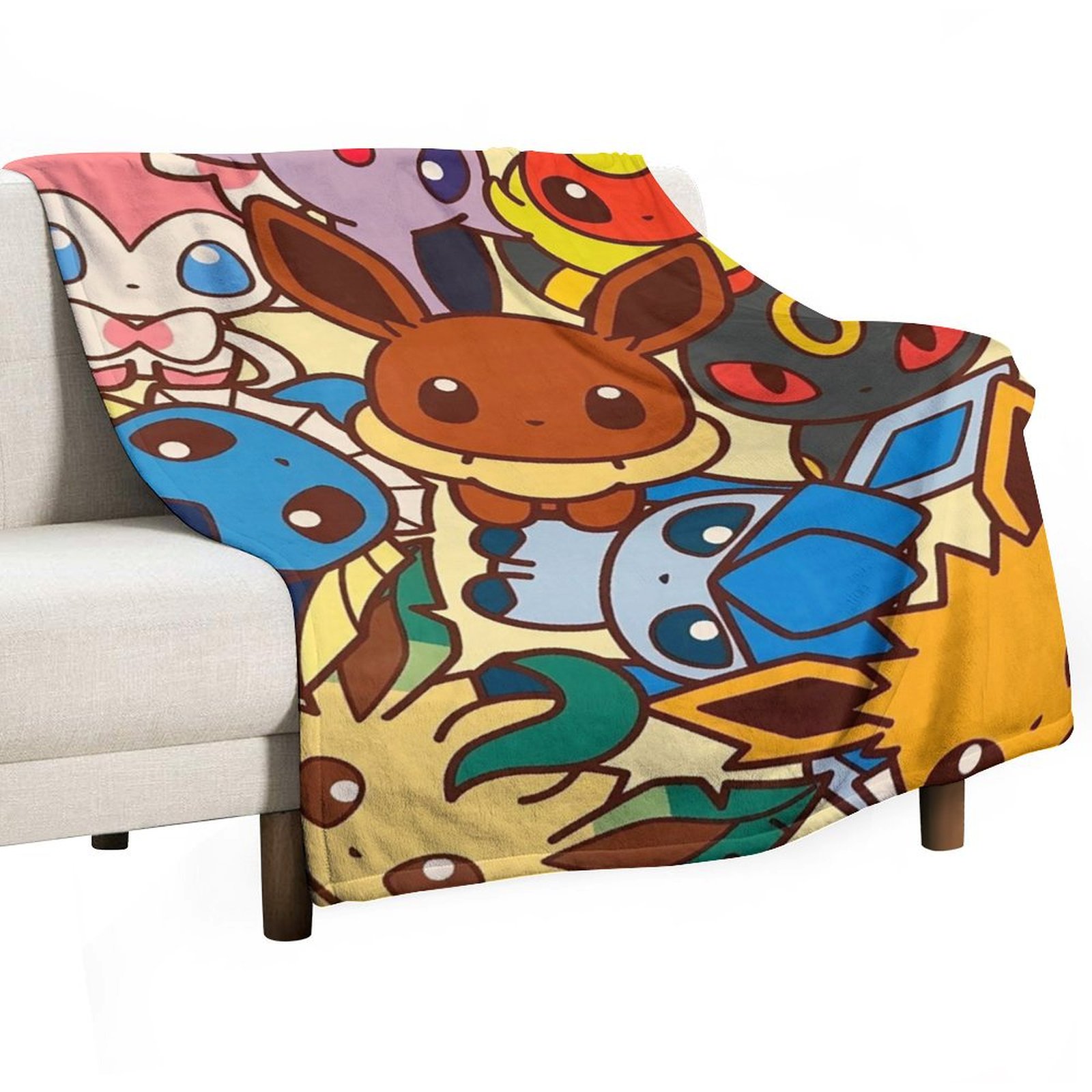 Pokemon_Eevee Plush Throw Blanket - Measures 30"x40" - Kids Super Soft ...