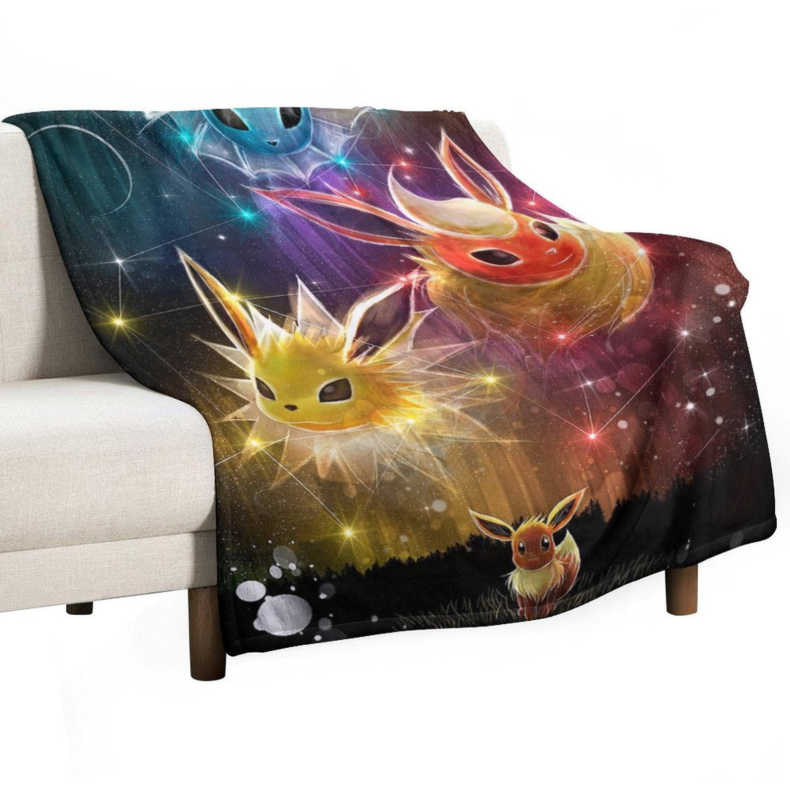 Pokemon_Eevee Plush Throw Blanket - Measures 30"x40" - Kids Super Soft ...
