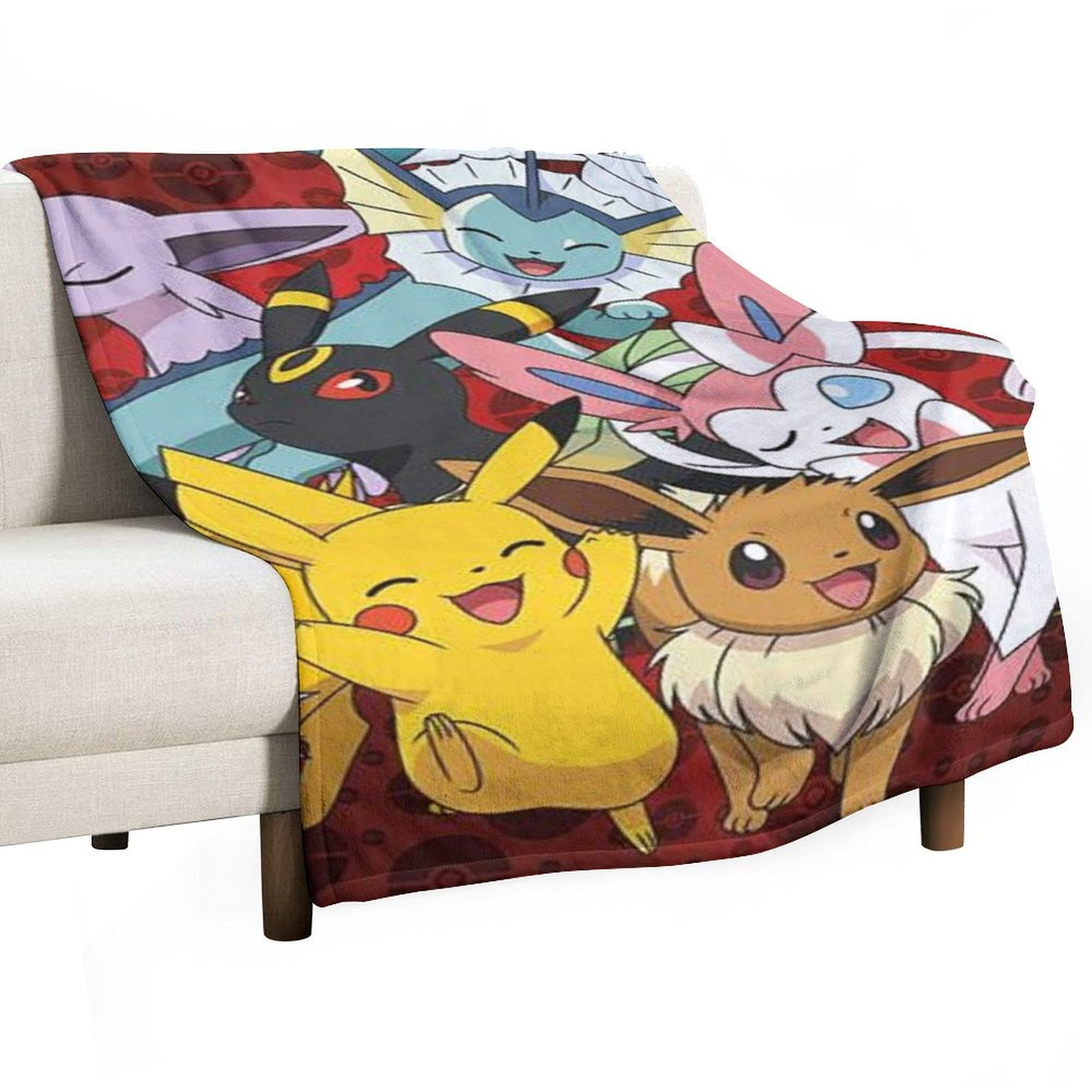 Pokemon_Eevee Plush Throw Blanket - Measures 30"x50" - Kids Super Soft ...