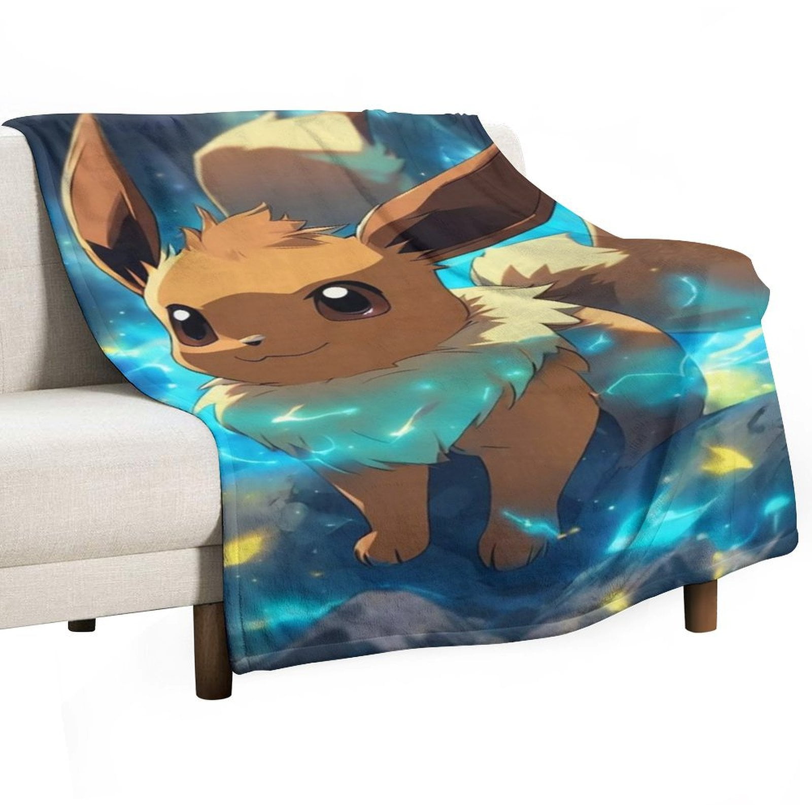 Pokemon_Eevee Plush Throw Blanket - Measures 30"x50" - Kids Super Soft ...