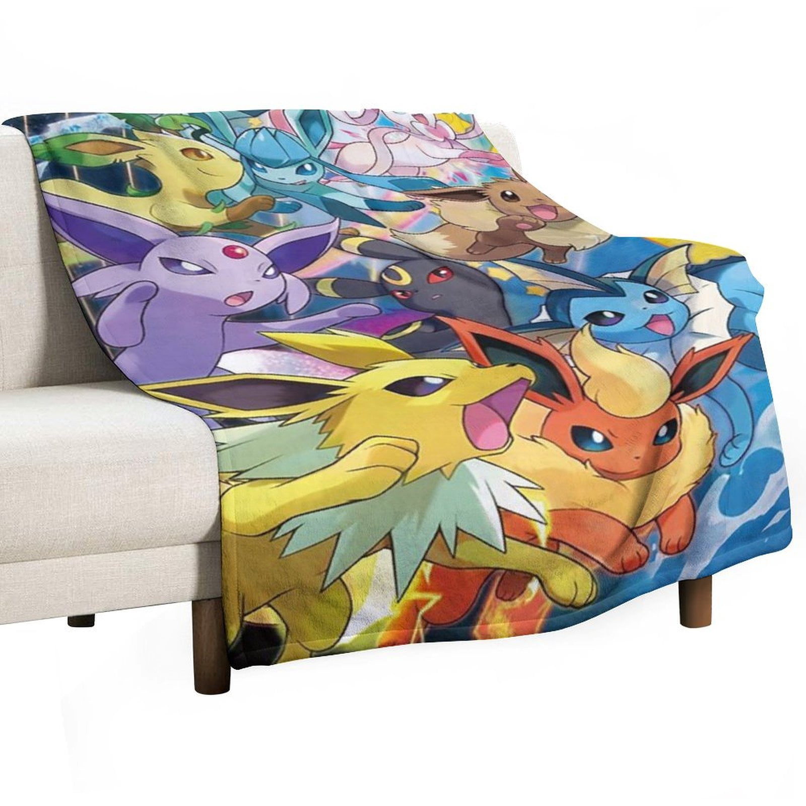 Pokemon_Eevee Plush Throw Blanket - Measures 30"x50" - Kids Super Soft ...