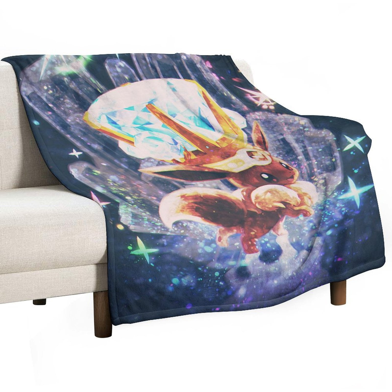 Pokemon_Eevee Plush Throw Blanket - Measures 40"x50" - Kids Super Soft ...