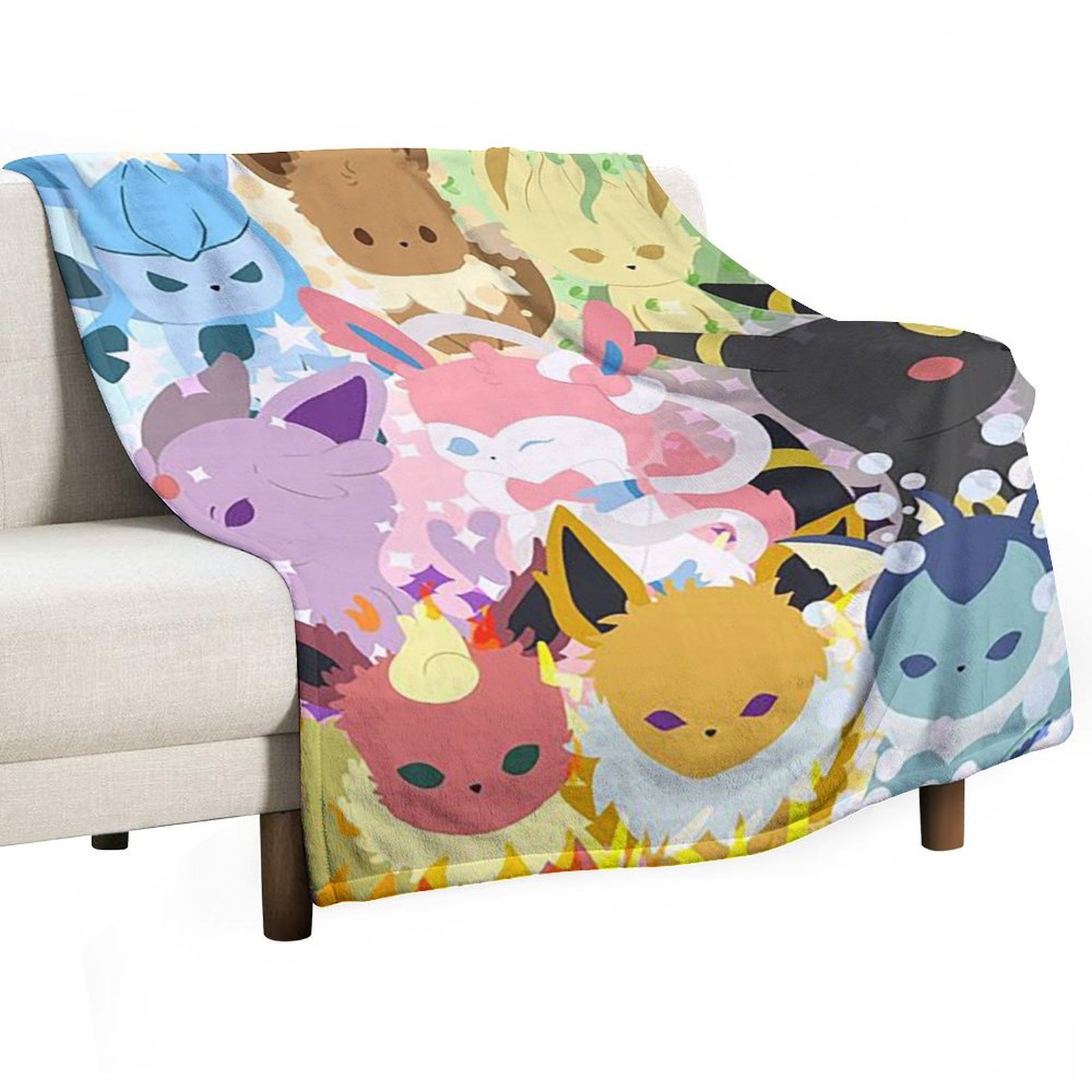 Pokemon_Eevee Plush Throw Blanket - Measures 40"x50" - Kids Super Soft ...