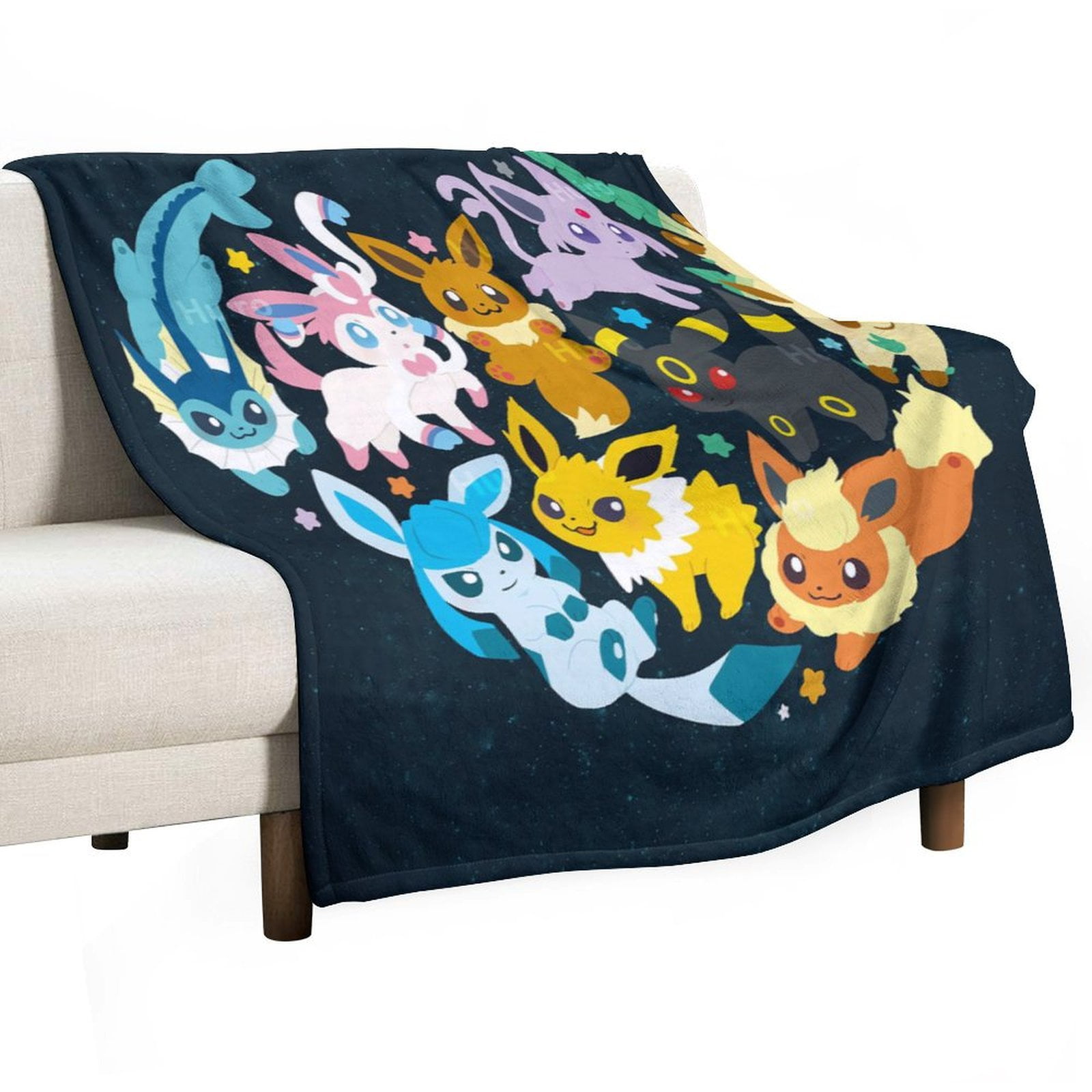 Pokemon_Eevee Plush Throw Blanket - Measures 40"x60" - Kids Super Soft ...