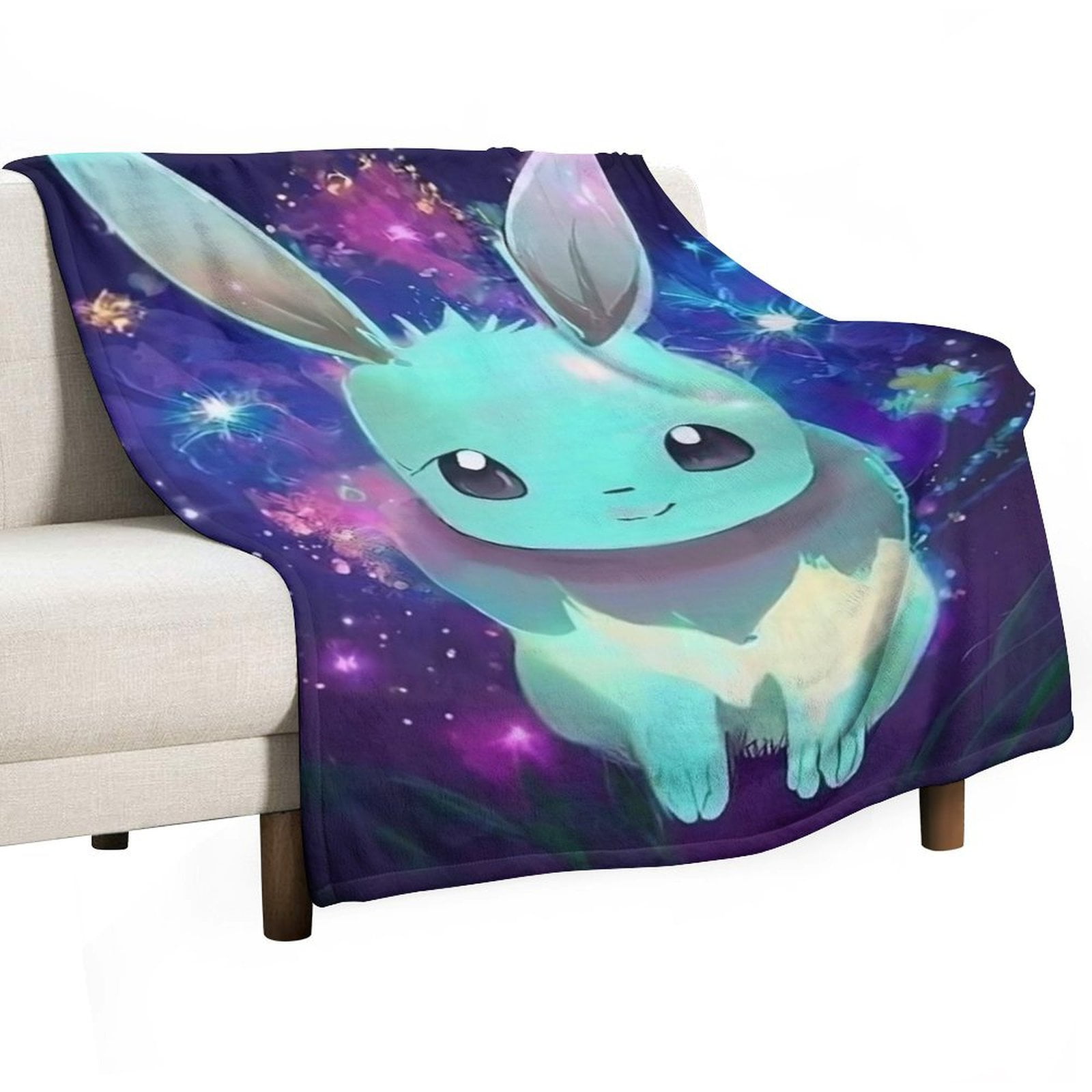 Pokemon_Eevee Plush Throw Blanket - Measures 50"x70" - Kids Super Soft ...