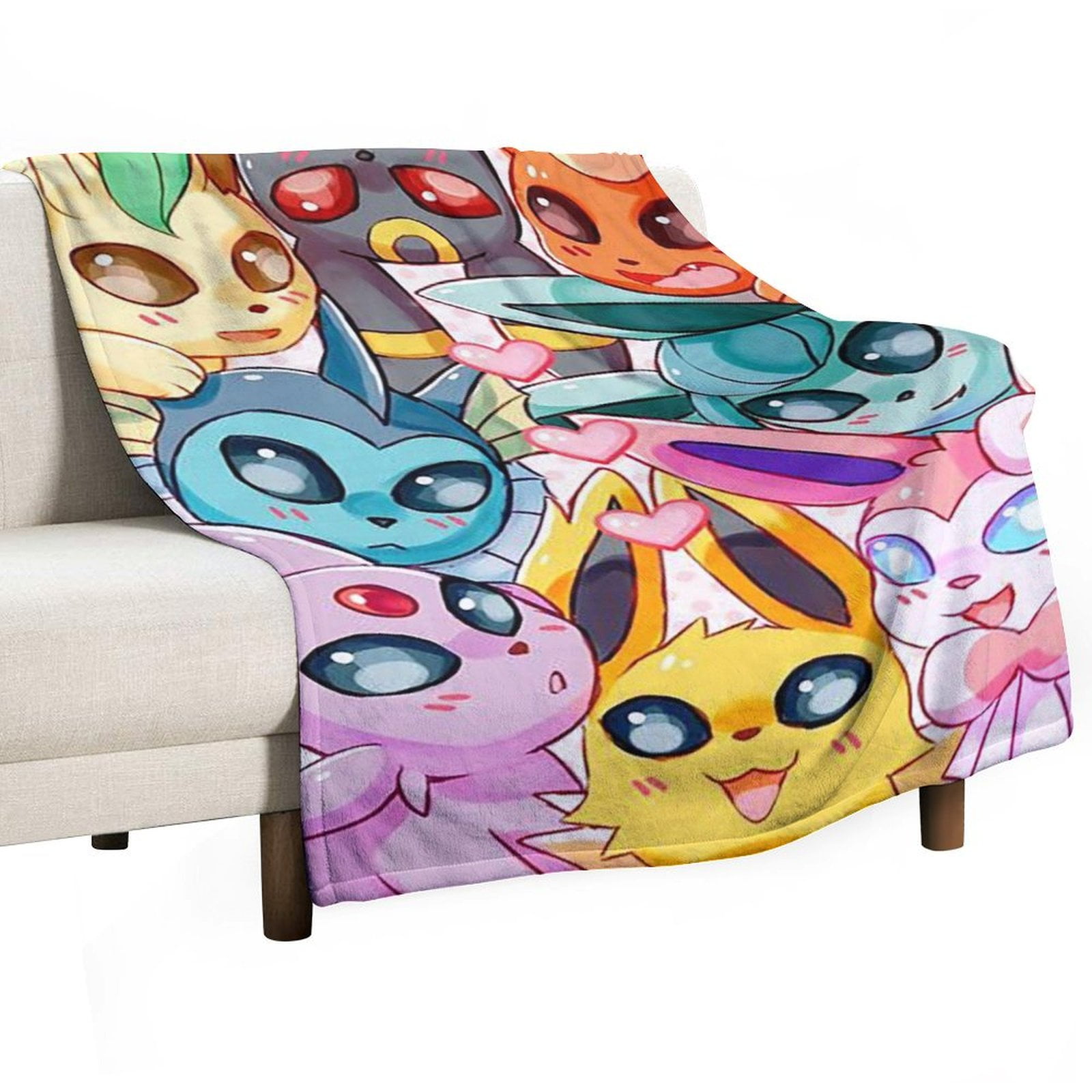 Pokemon_Eevee Plush Throw Blanket - Measures 50"x70" - Kids Super Soft ...