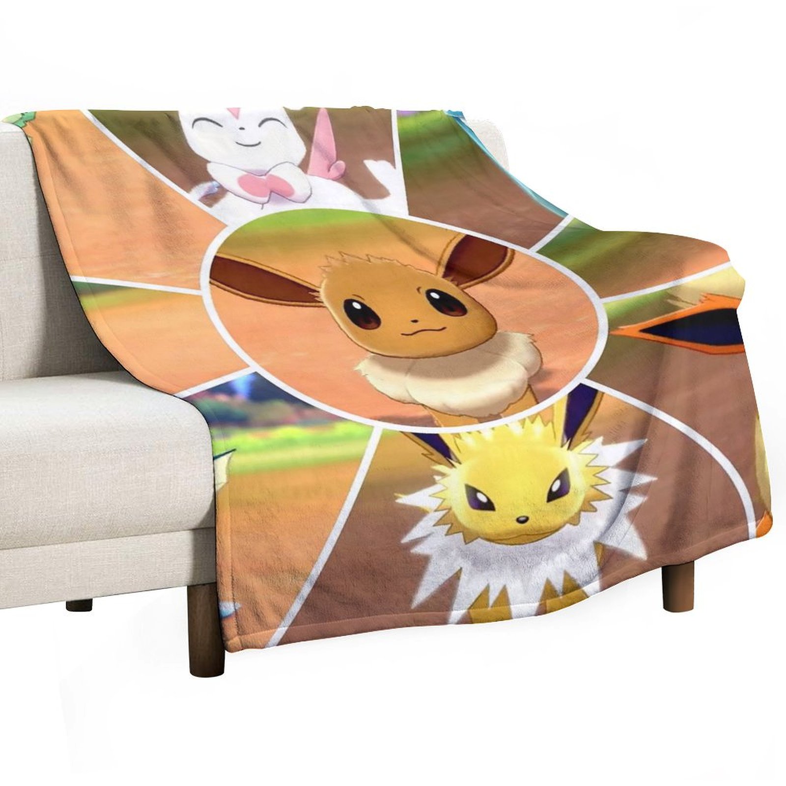 Pokemon_Eevee Plush Throw Blanket - Measures 60"x80" - Kids Super Soft ...