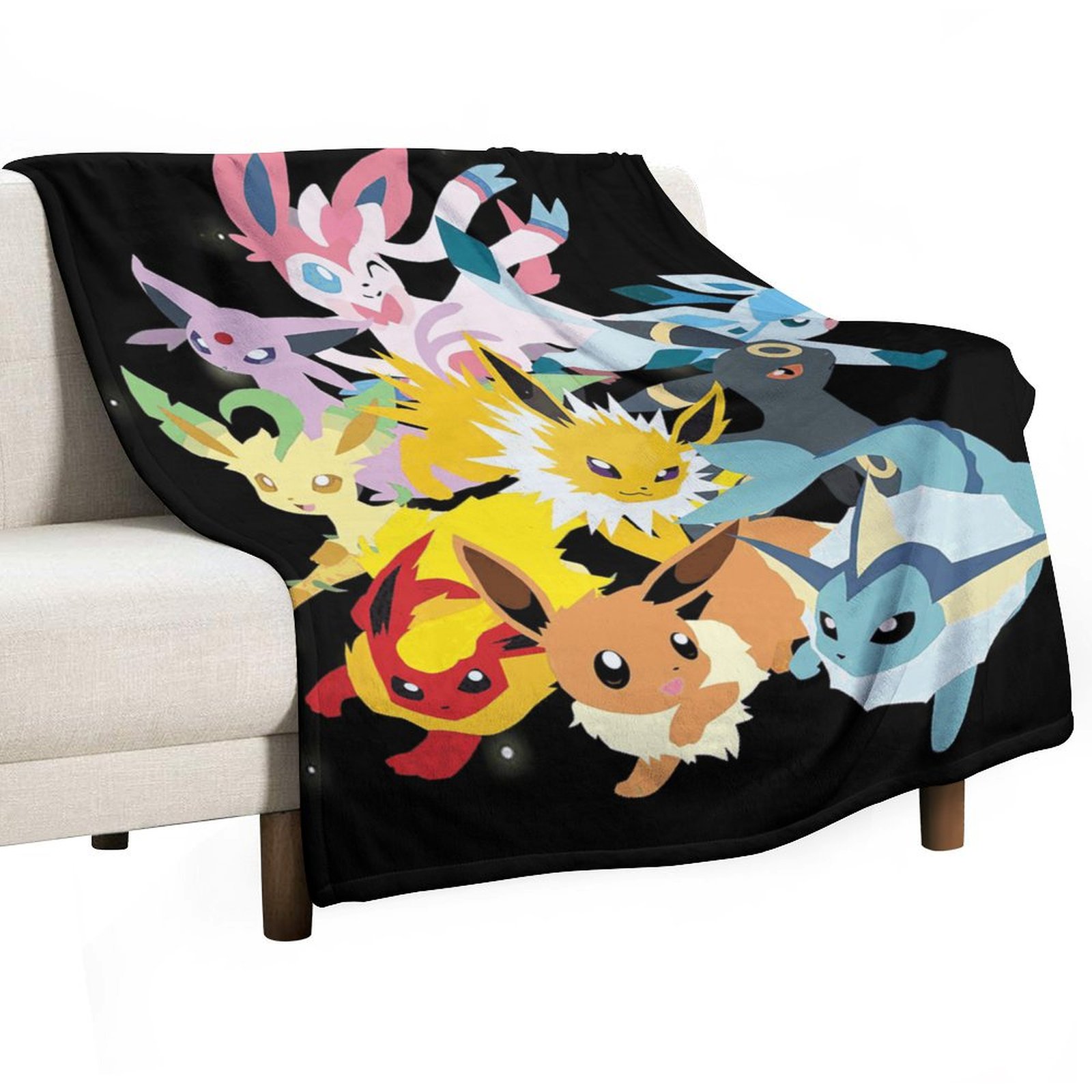 Pokemon_Eevee Plush Throw Blanket - Measures 60"x80" - Kids Super Soft ...