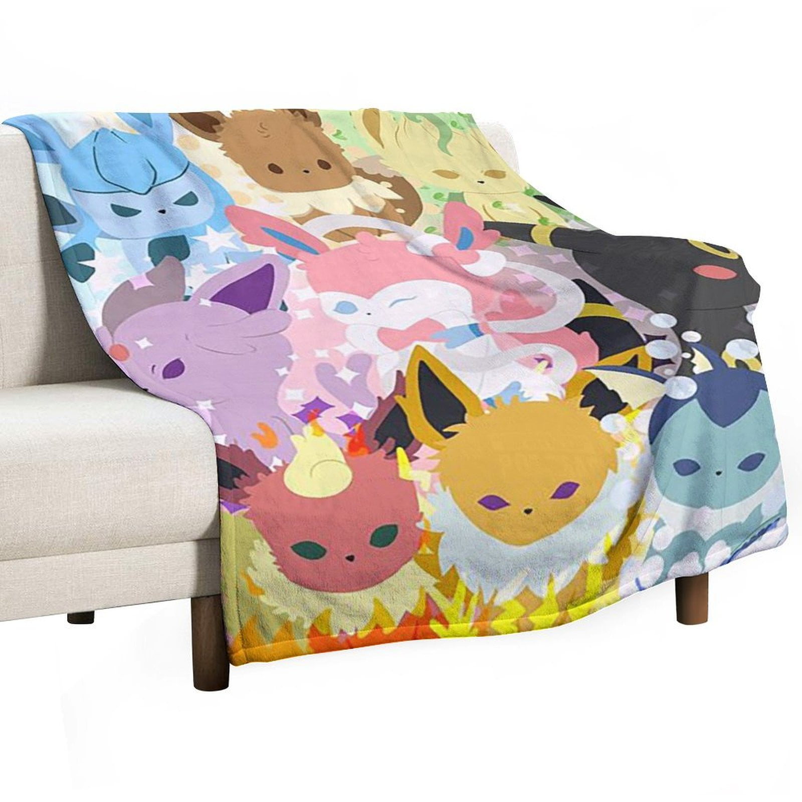 Pokemon_Eevee Plush Throw Blanket - Measures 66"x90" - Kids Super Soft ...