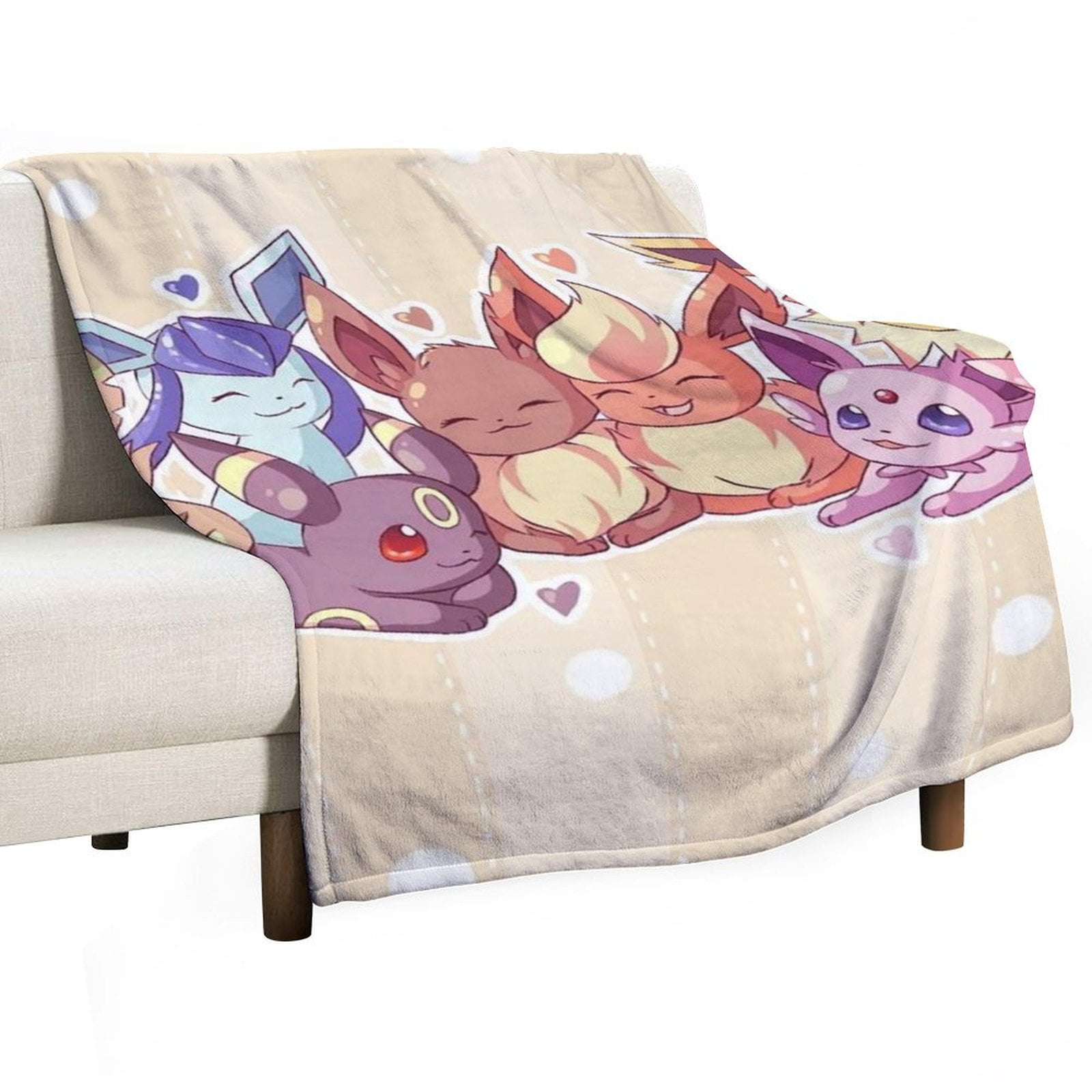 Pokemon_Eevee Plush Throw Blanket - Measures 66"x90" - Kids Super Soft ...