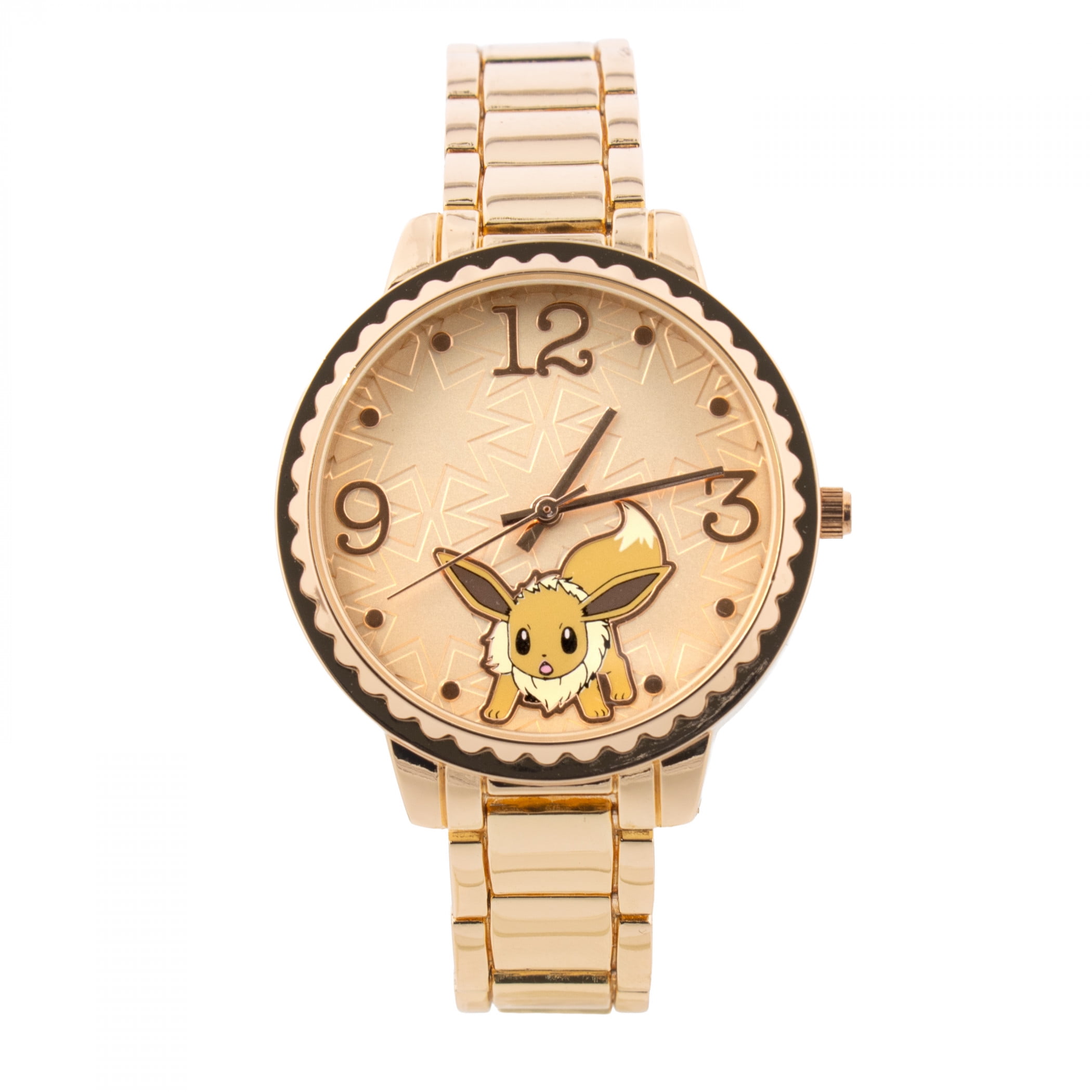 Pokemon Eevee Rose Gold Etched Metal Analog Watch - Walmart.com