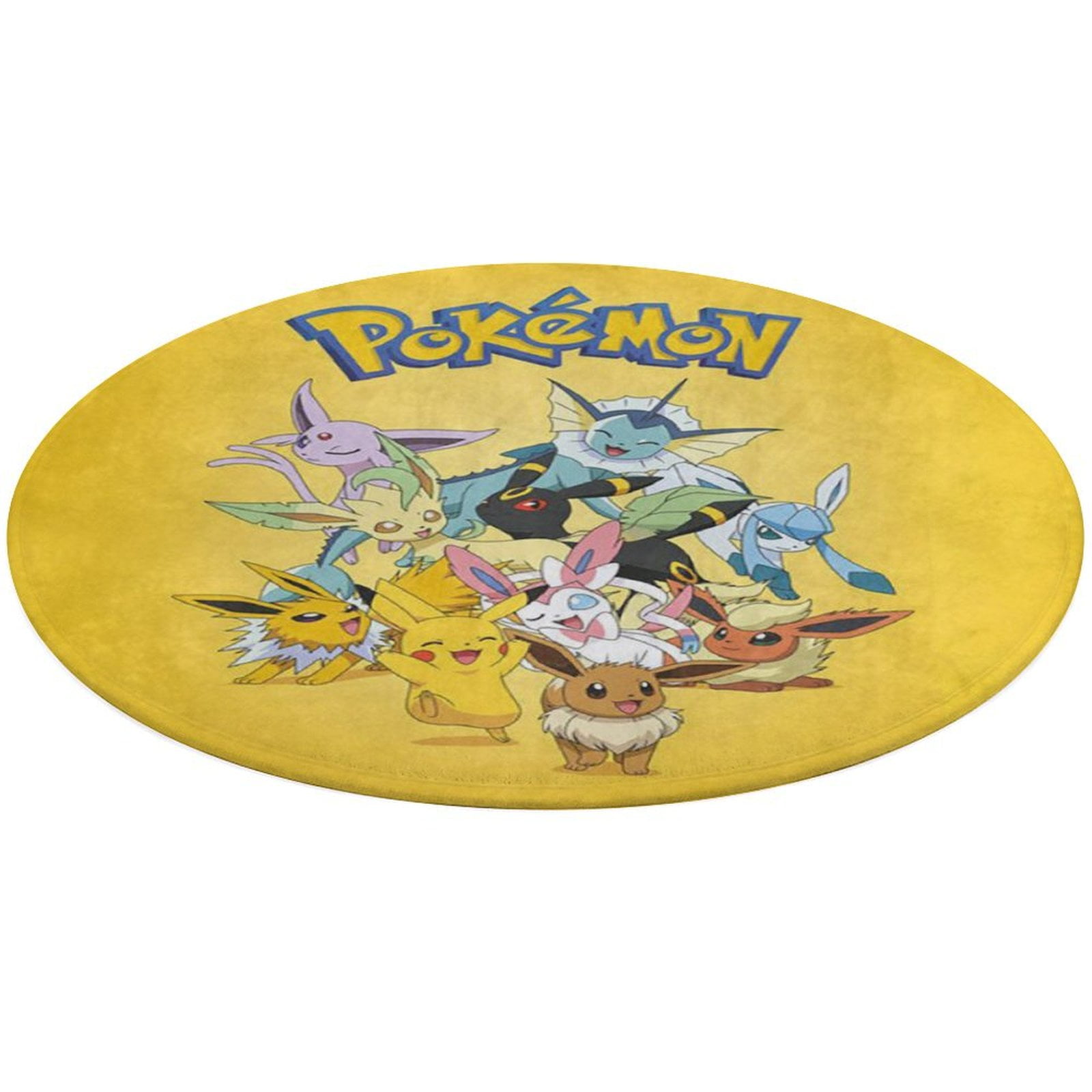 Pokemon Eevee Round Area Rug Circle Carpet Blanket Rug Floor Mats ...