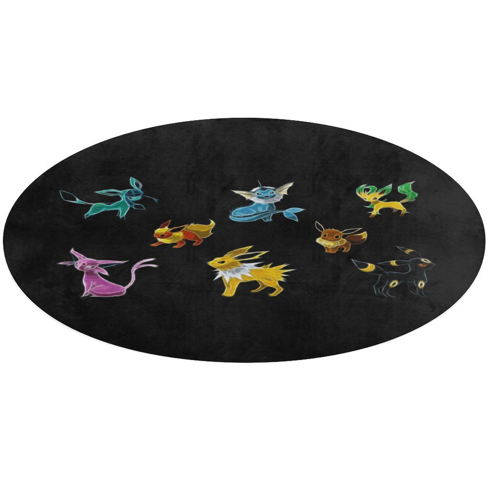 Pokemon Eevee Round Area Rug Circle Carpet Blanket Rug Floor Mats ...