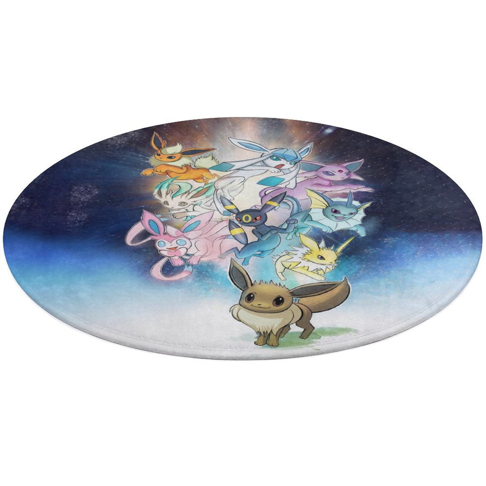 Pokemon Eevee Round Area Rug Circle Carpet Blanket Rug Floor Mats ...