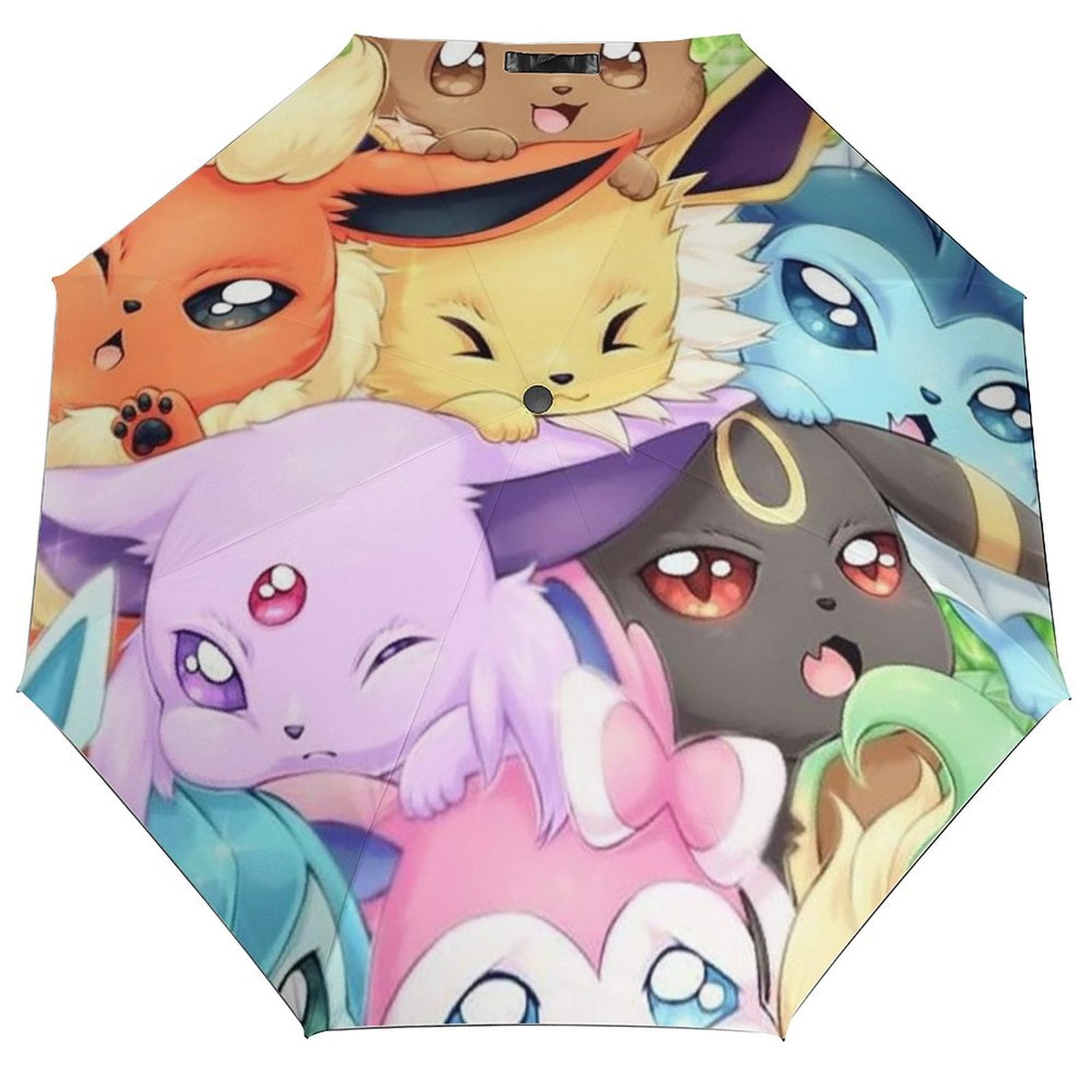 Pokemon Eevee Sun umbrella Automatic Open/Close Sun Rain Travel ...