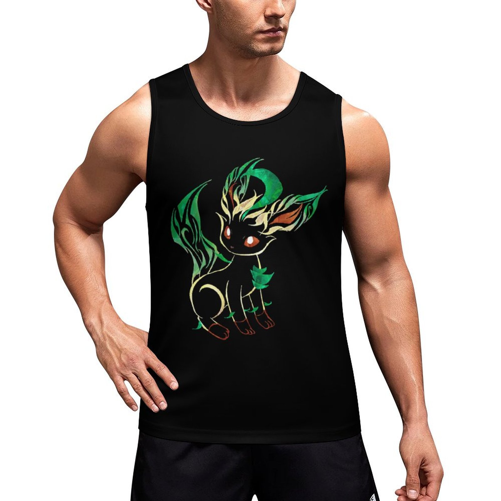 Pokemon Eevee Tank Tops Men Summer Retro Surfin' Tank Top Sleeveless ...