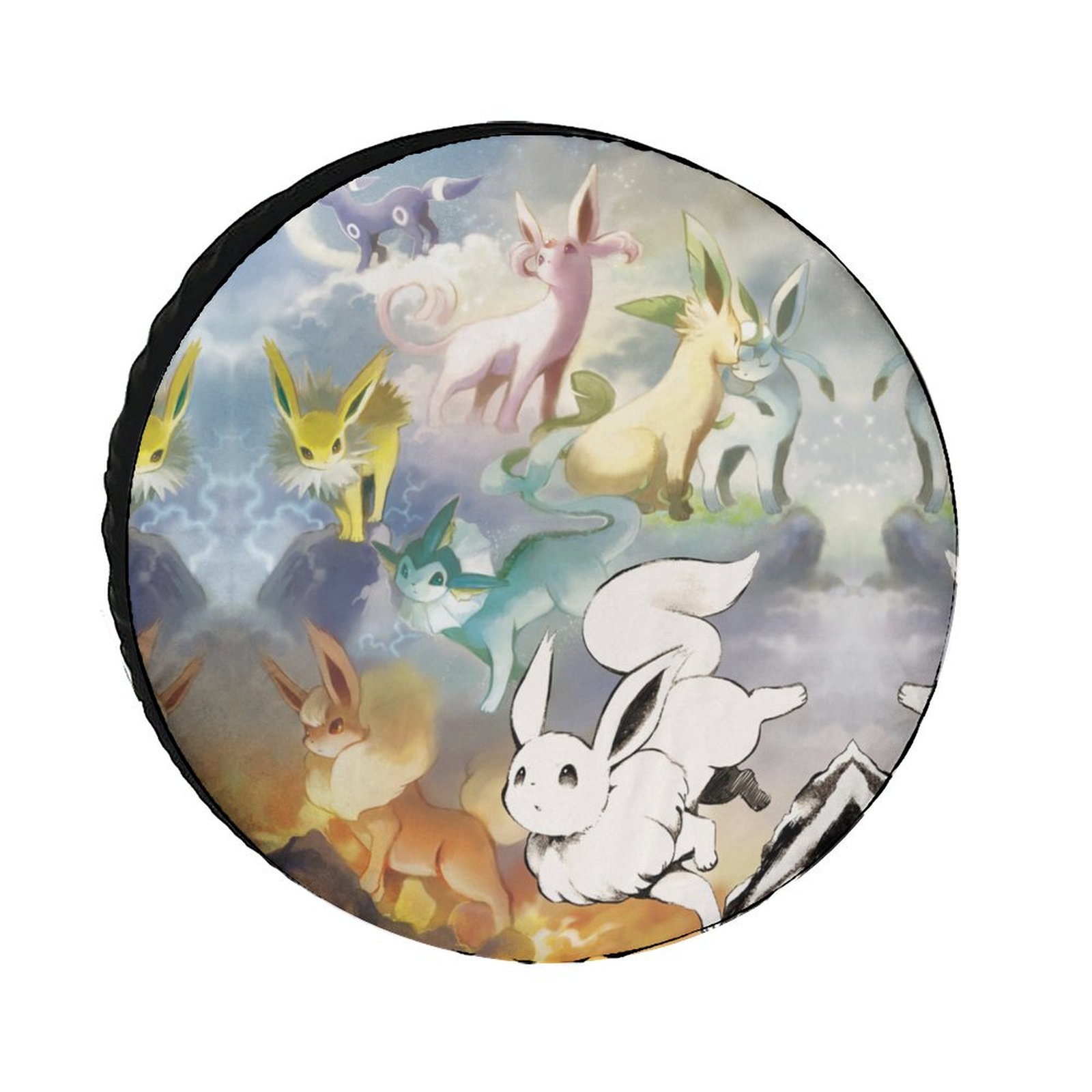 Pokemon Eevee Tire Cover Spare Tire Bag Spare tire Cover Waterproof ...