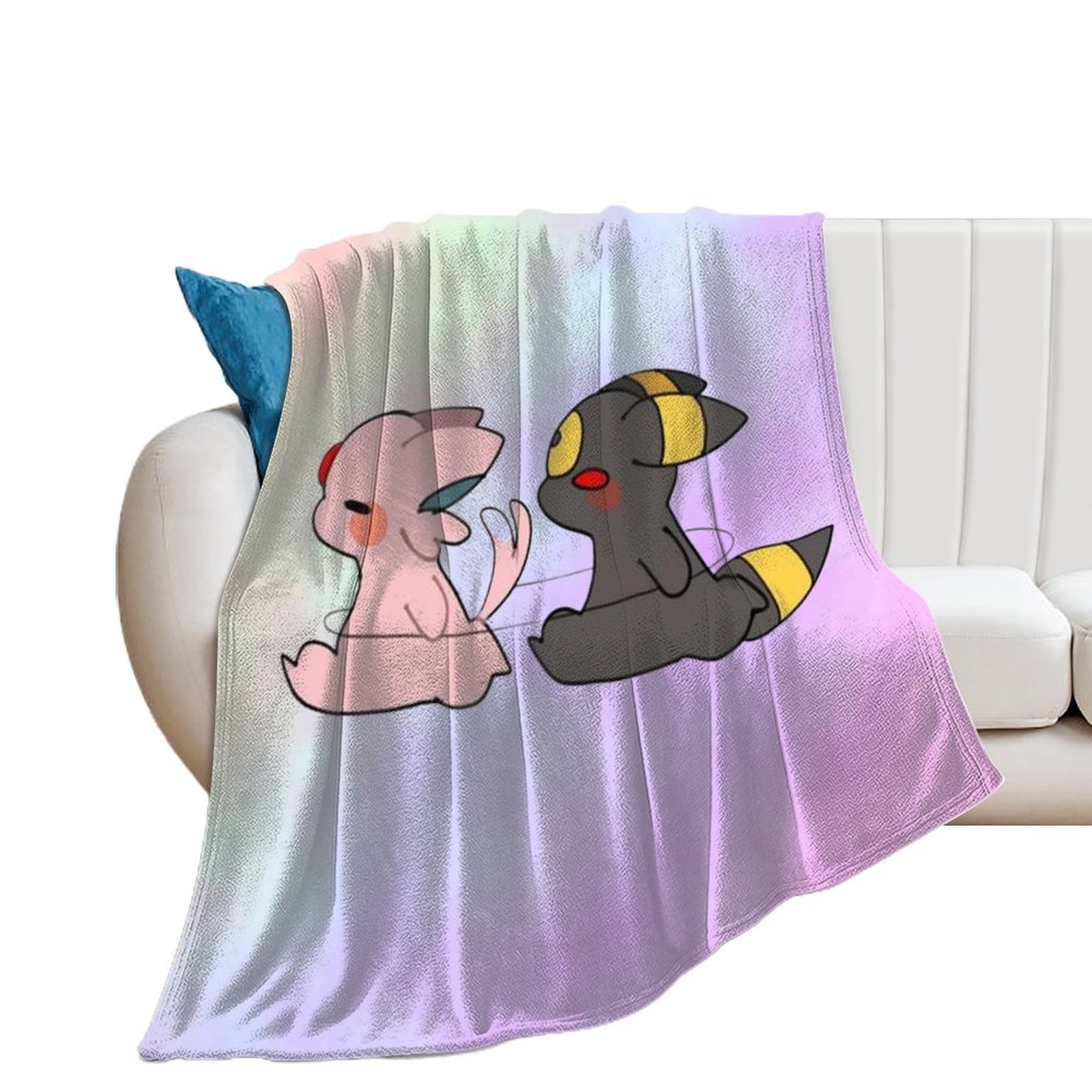 Pokemon Eevee Umbreon Throw Blanket Cute Flannel for Boys Girls Men ...