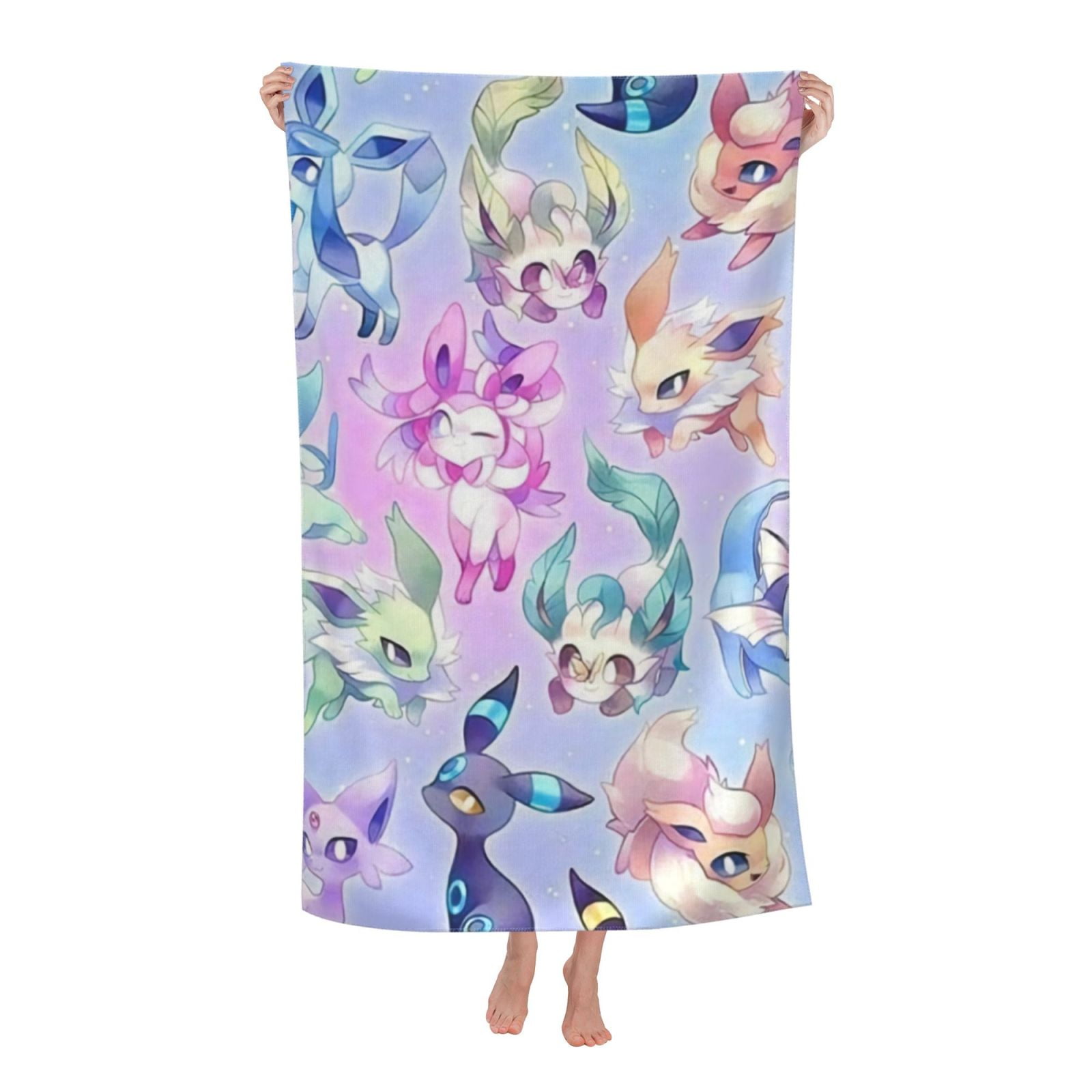 Pokemon-Eevee,Vaporeon,Leafeon,Umbreon,Espeon,Glaceon,Flareon,Jolteon Bath Towels for Kids and ...