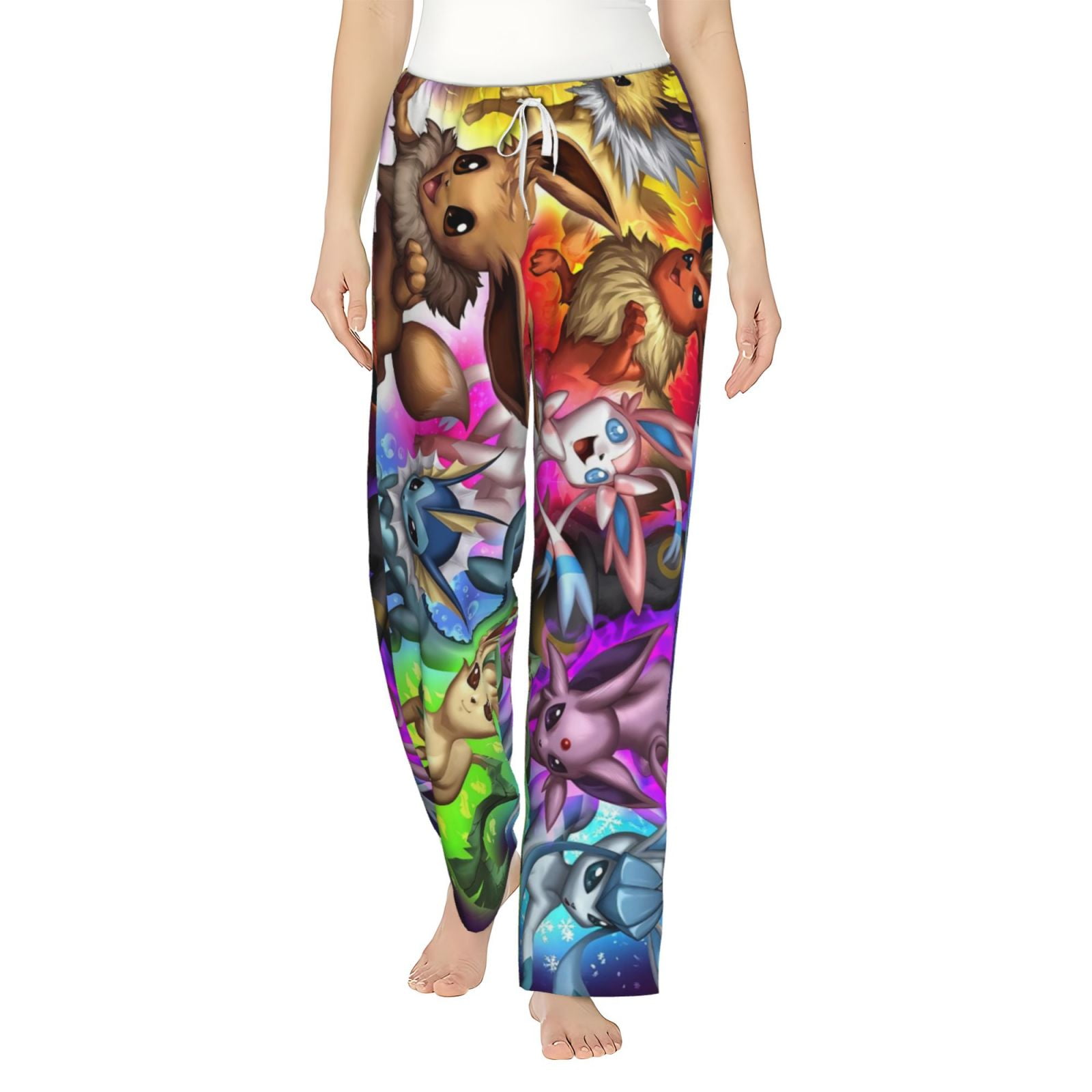 Pokemon Eevee, Vaporeon, Leafeon, Umbreon, Espeon, Glaceon, Flareon, Jolteon Women'S Pajama ...