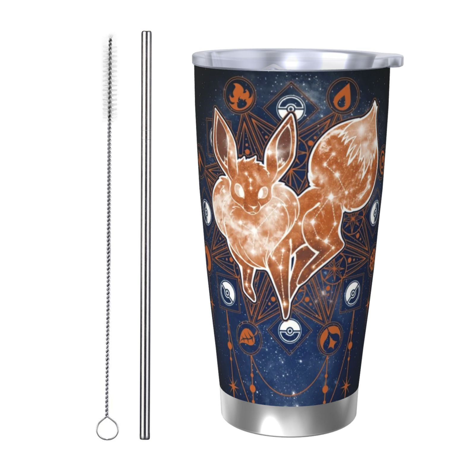 Pokemon Eevee Water Bottle,Insulated Travel Coffee Mug,Stainless Steel ...