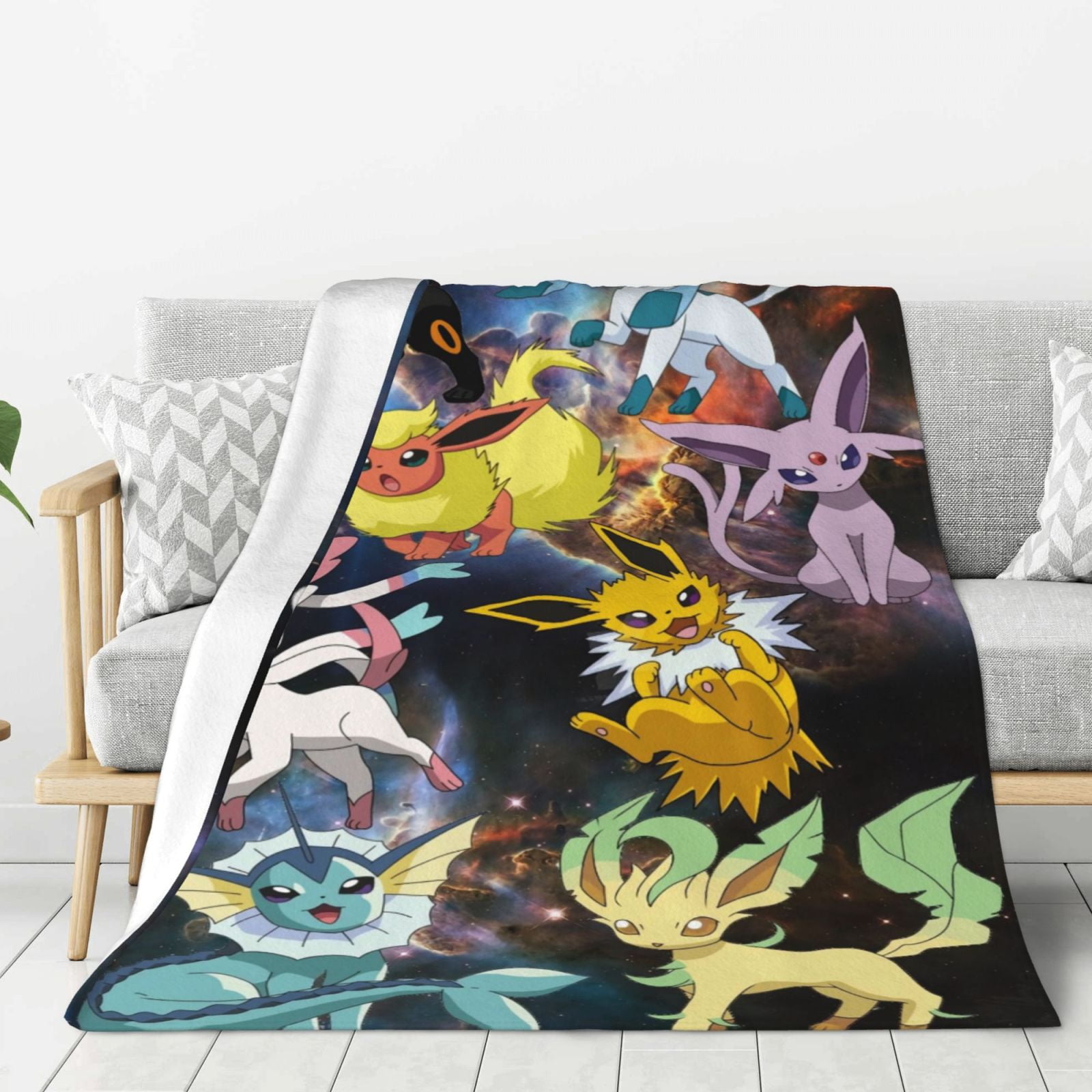 Pokemon- Eevee evolutions Fleece Blanket for Couch,Super Soft Cozy ...